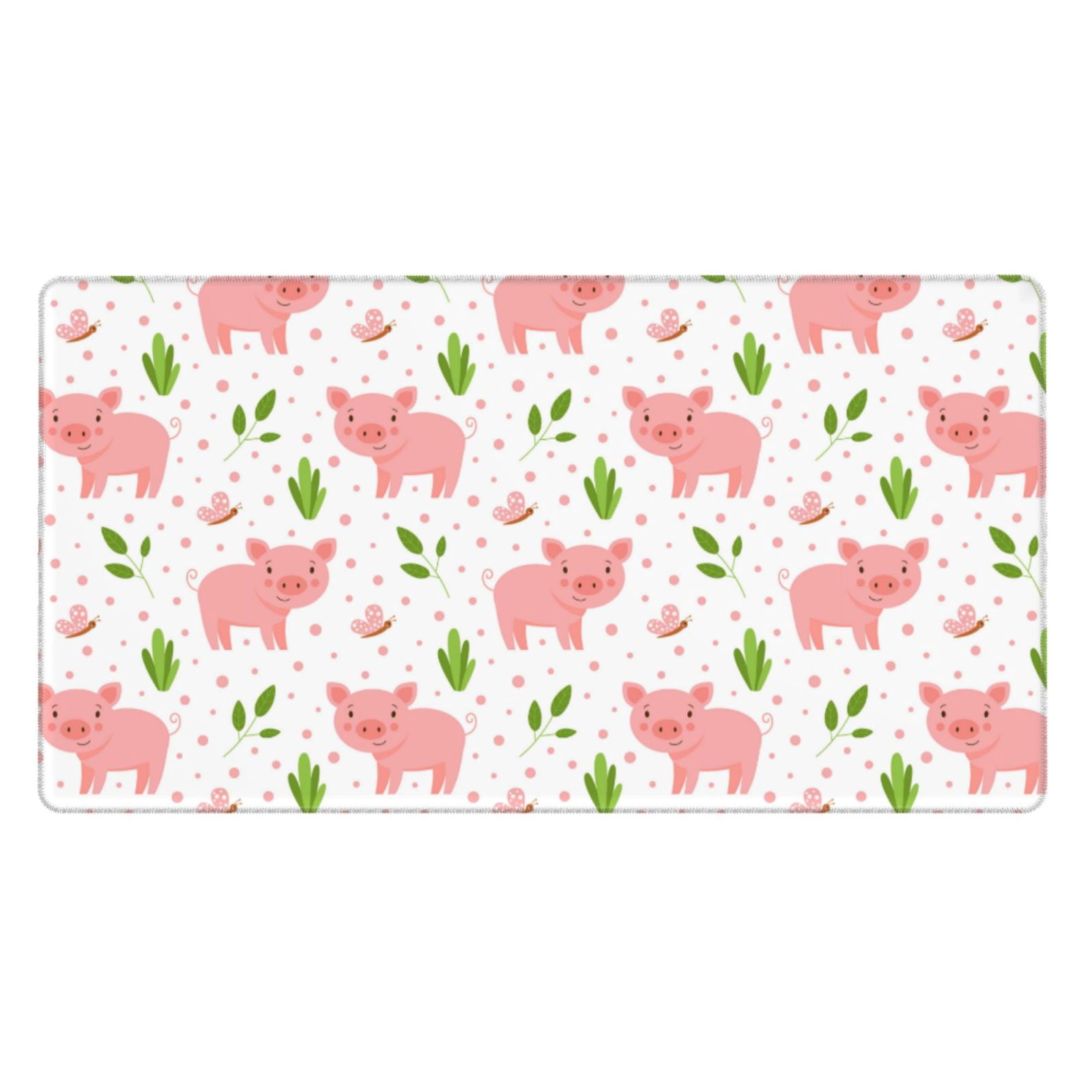 Salouo Funny Little Pigs Print Large Mouse Pad,Extended Mat Desk Pad ...