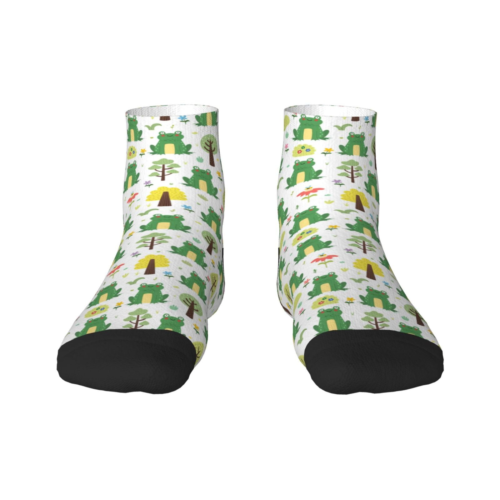 Salouo Funny Toad Pattern Unisex Middle Tube Socks,Middle-Finger Knee ...