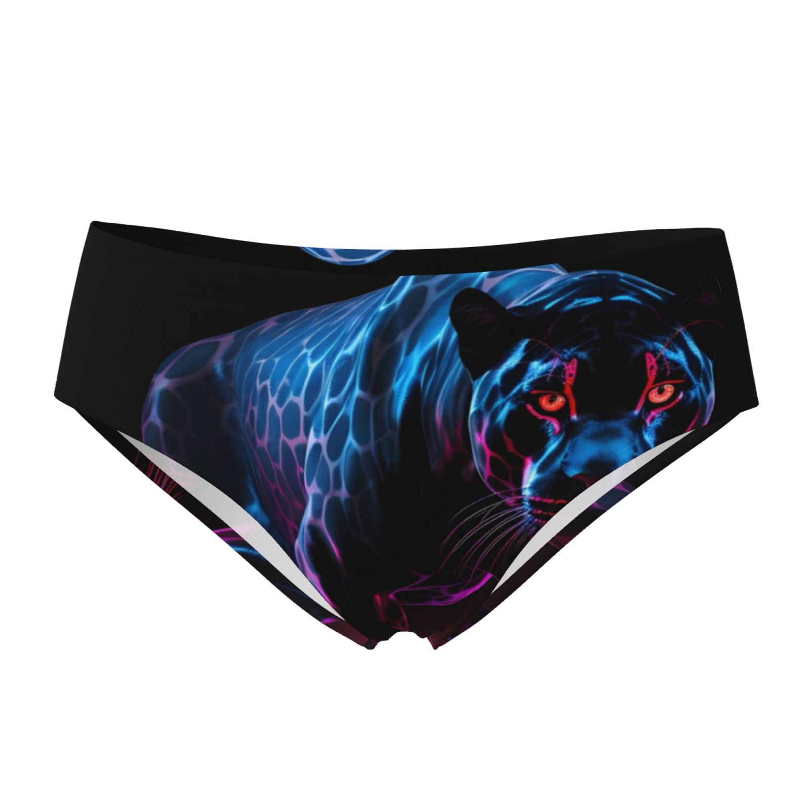 Salouo Futuristic Purple Panther for Women's Low-Waisted Hipster Briefs ...