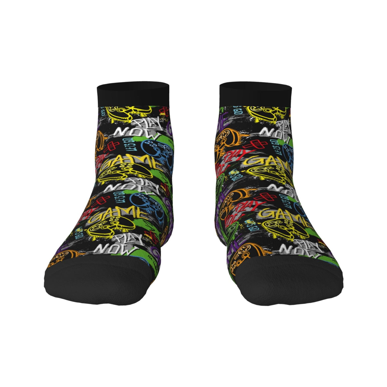 Salouo Game Joysticks Pattern Unisex Middle Tube Socks,Middle-Finger ...