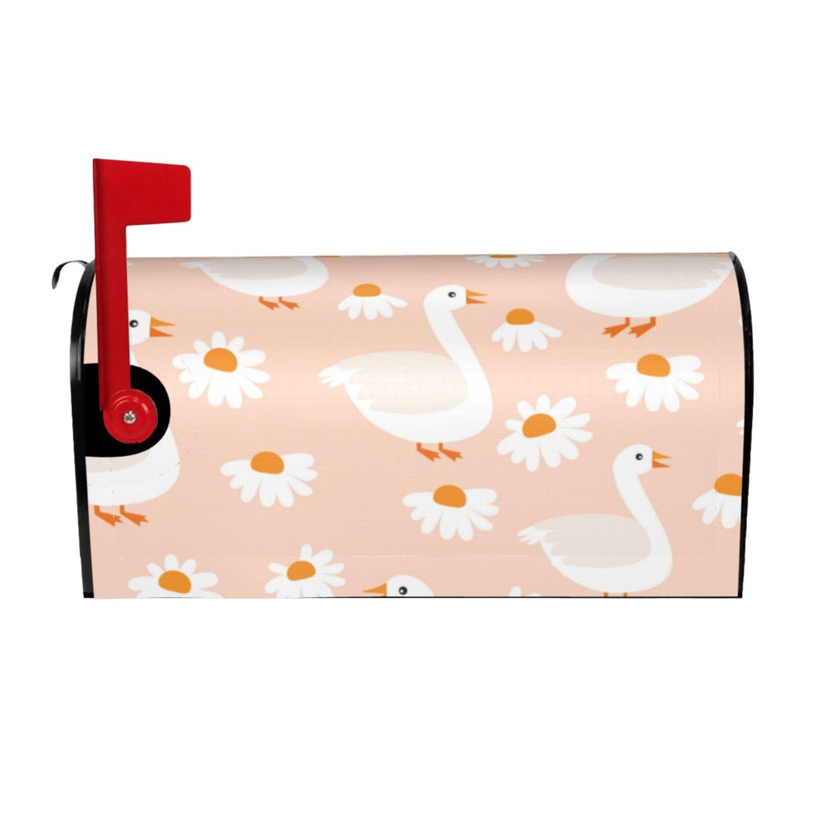 Salouo Geese and Flower for Magnetic Mailbox Covers Waterproof Post Box ...