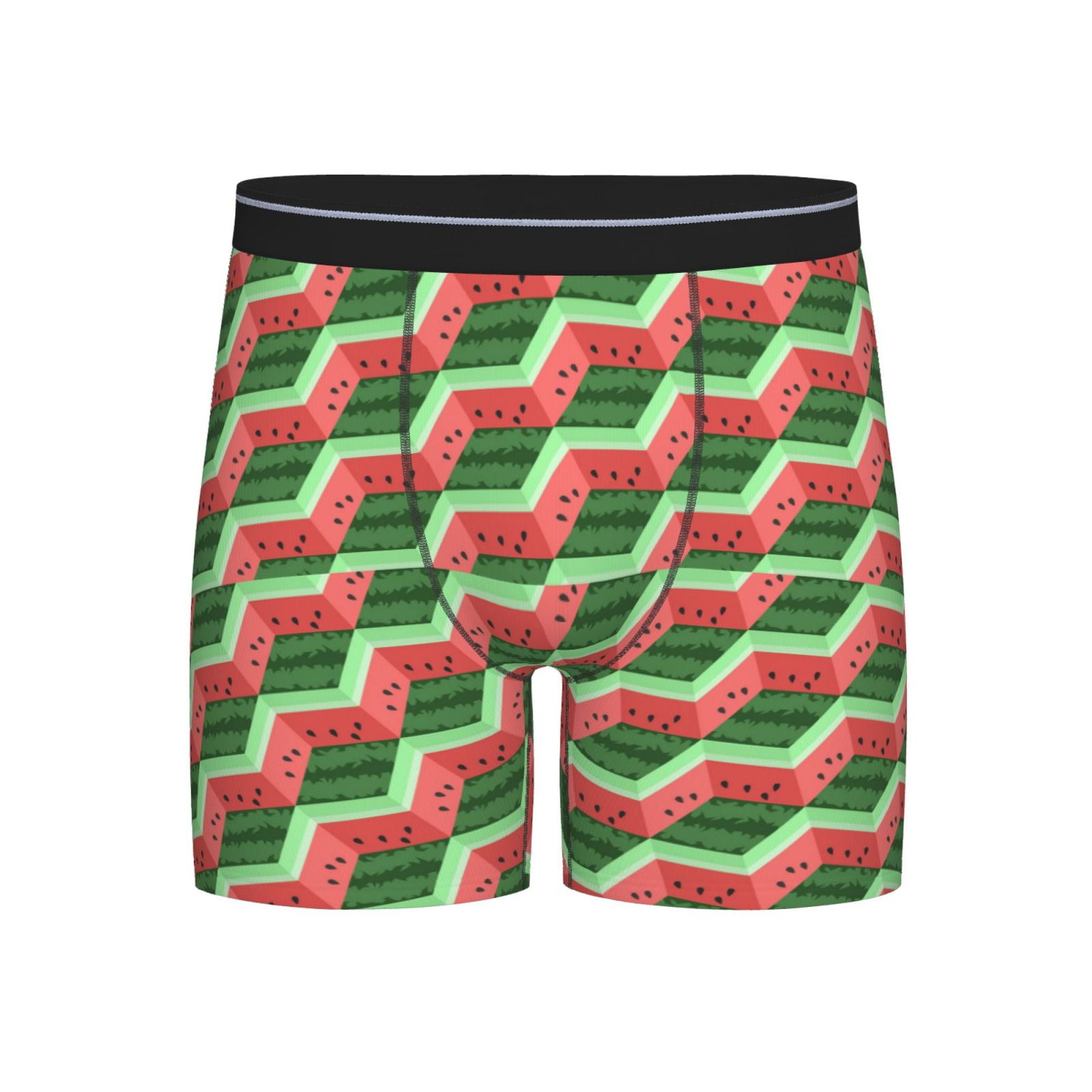 Salouo Geometric Watermelon Pattern Men's Boxer Briefs, Soft ...