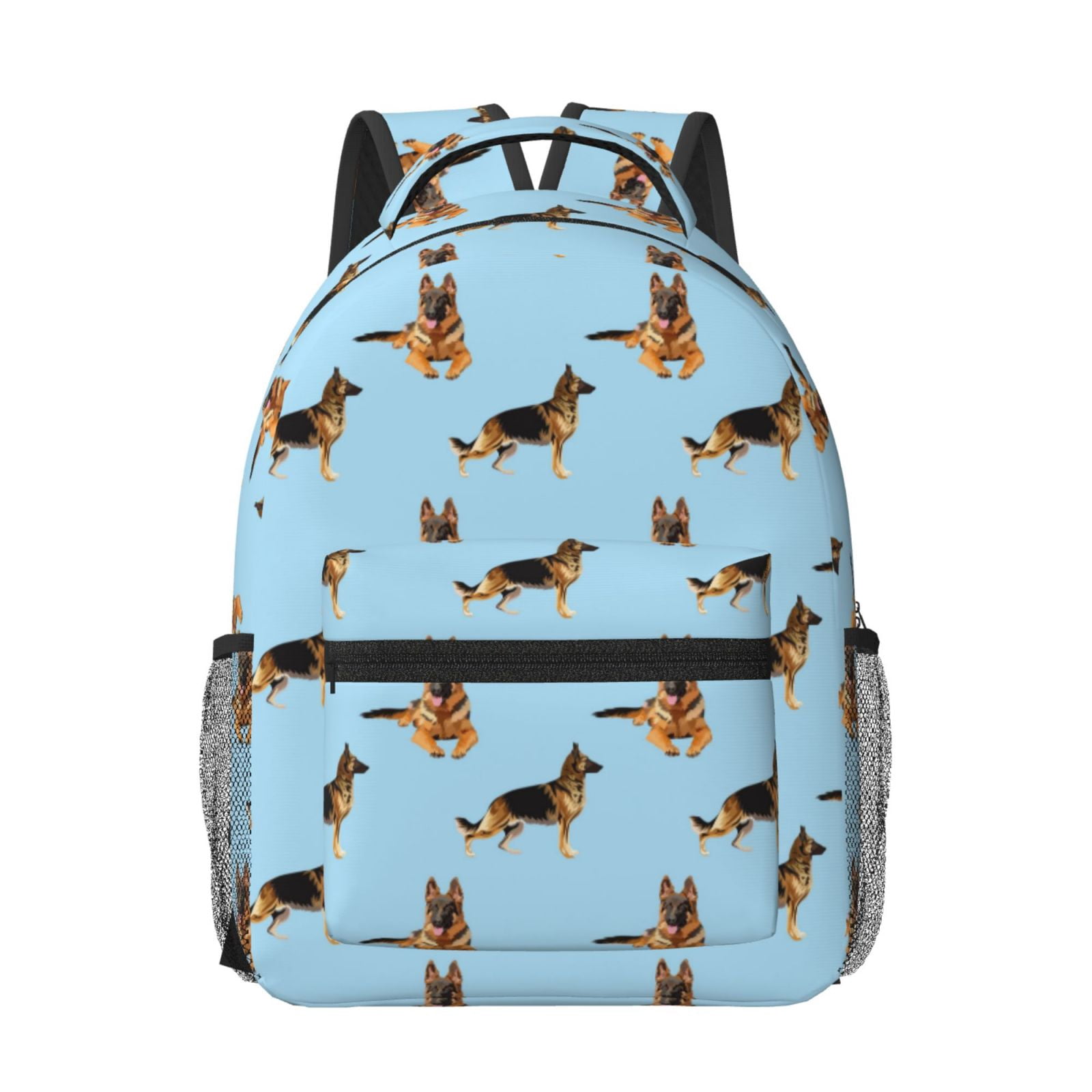 Salouo German Shepherd Dog Print Laptop Backpack 16.5'' Daypack Carry ...