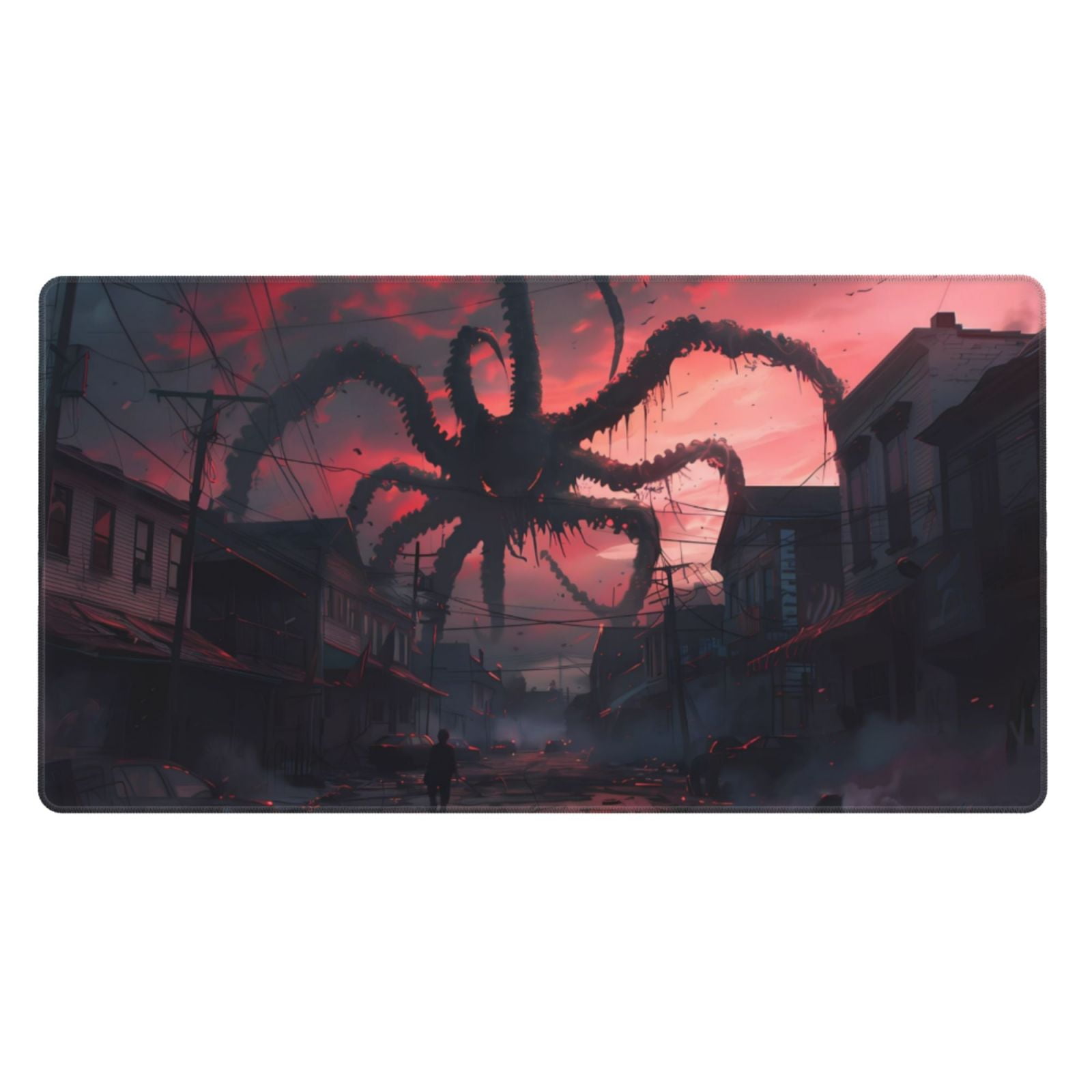 Salouo Giant Monster Over City Print Large Mouse Pad,Extended Mat Desk ...