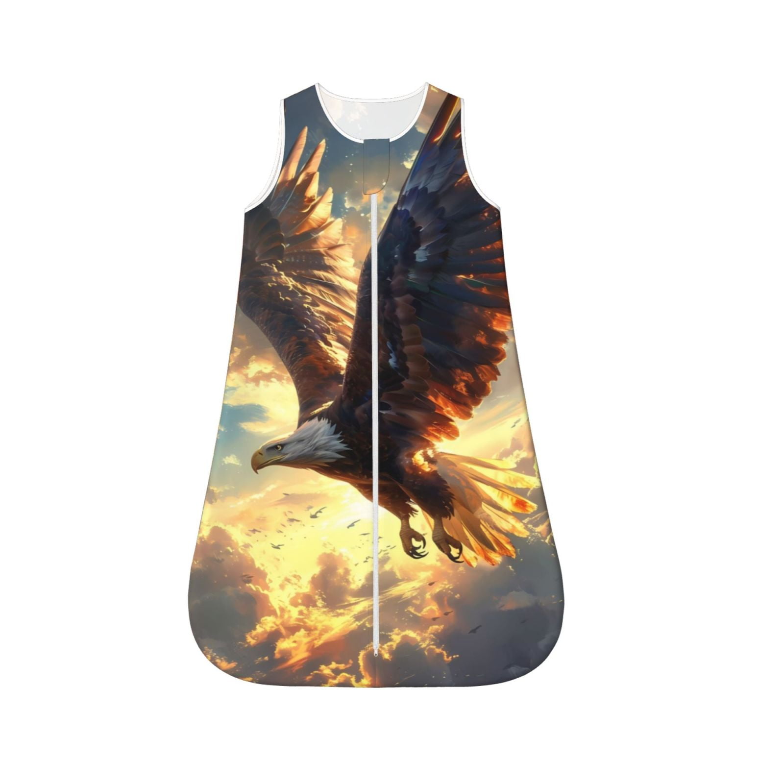 Salouo Golden Sky Bald Eagle Print Baby Sleep Sack Wearable Blanket for ...