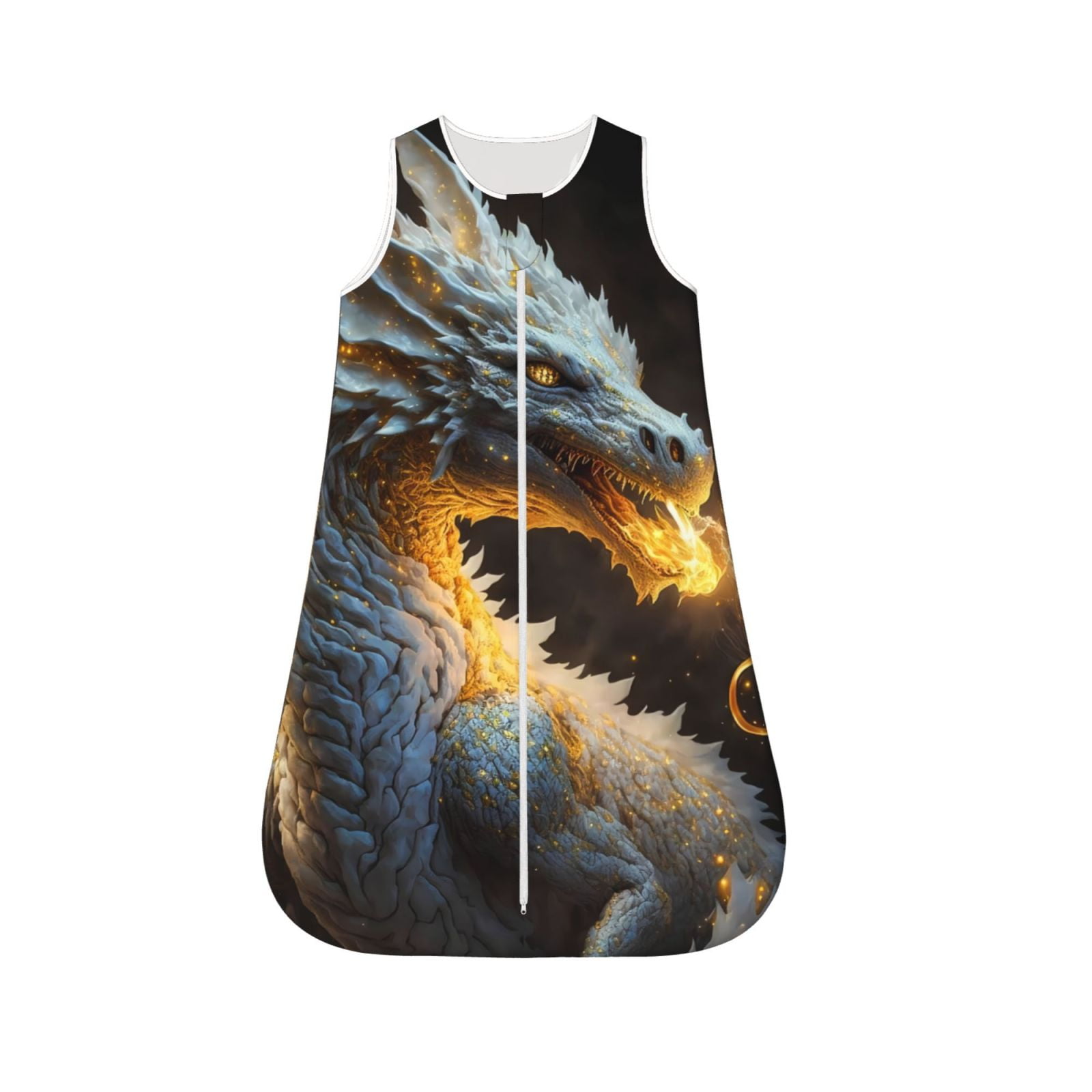 Salouo Golden White Fire Dragon Print Baby Sleep Sack Wearable Blanket ...