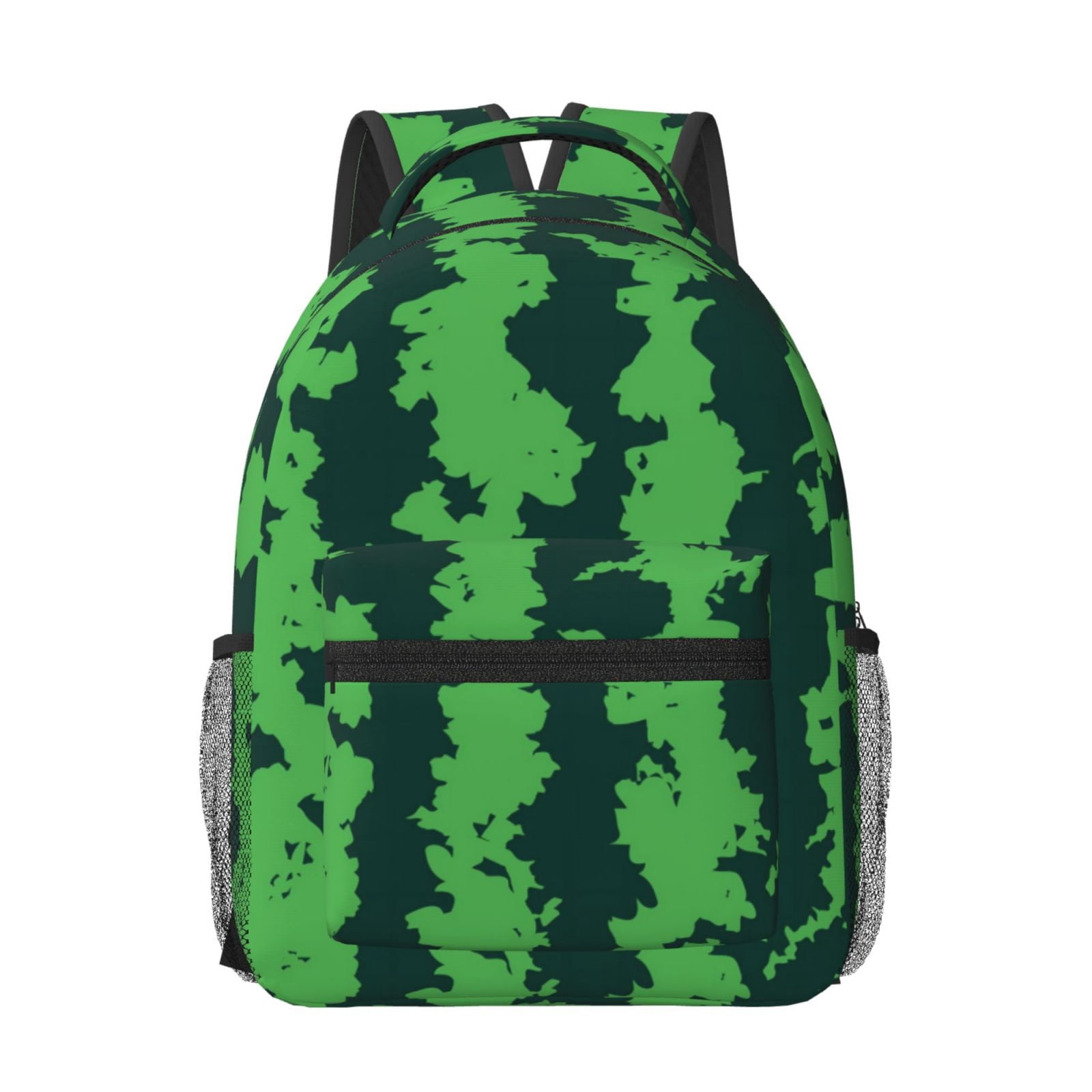 Salouo Green Stripes Of Watermelon Print Laptop Backpack 16.5'' Daypack ...
