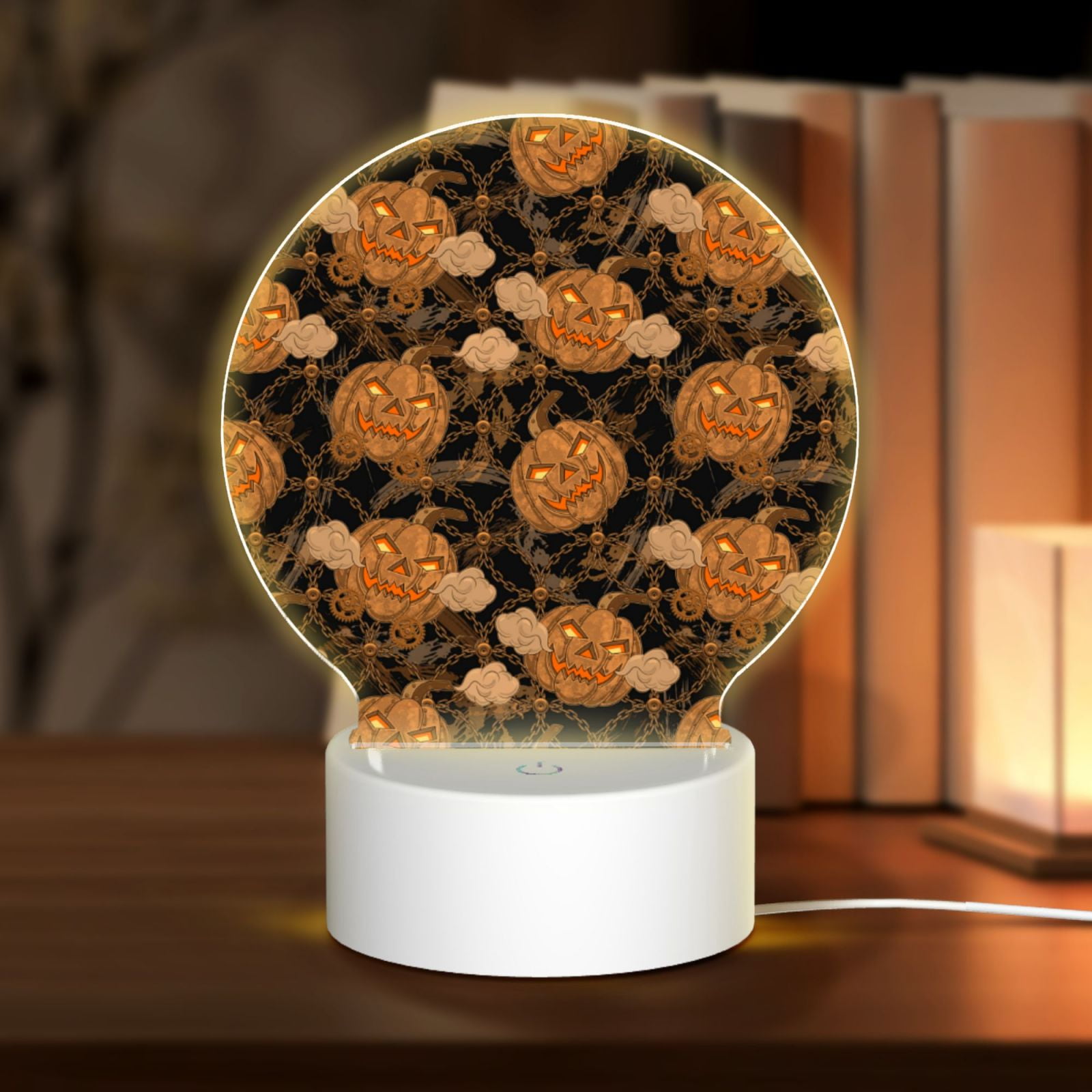Salouo Halloween4 for Round Acrylic Night Light - Acrylic Sheets with ...