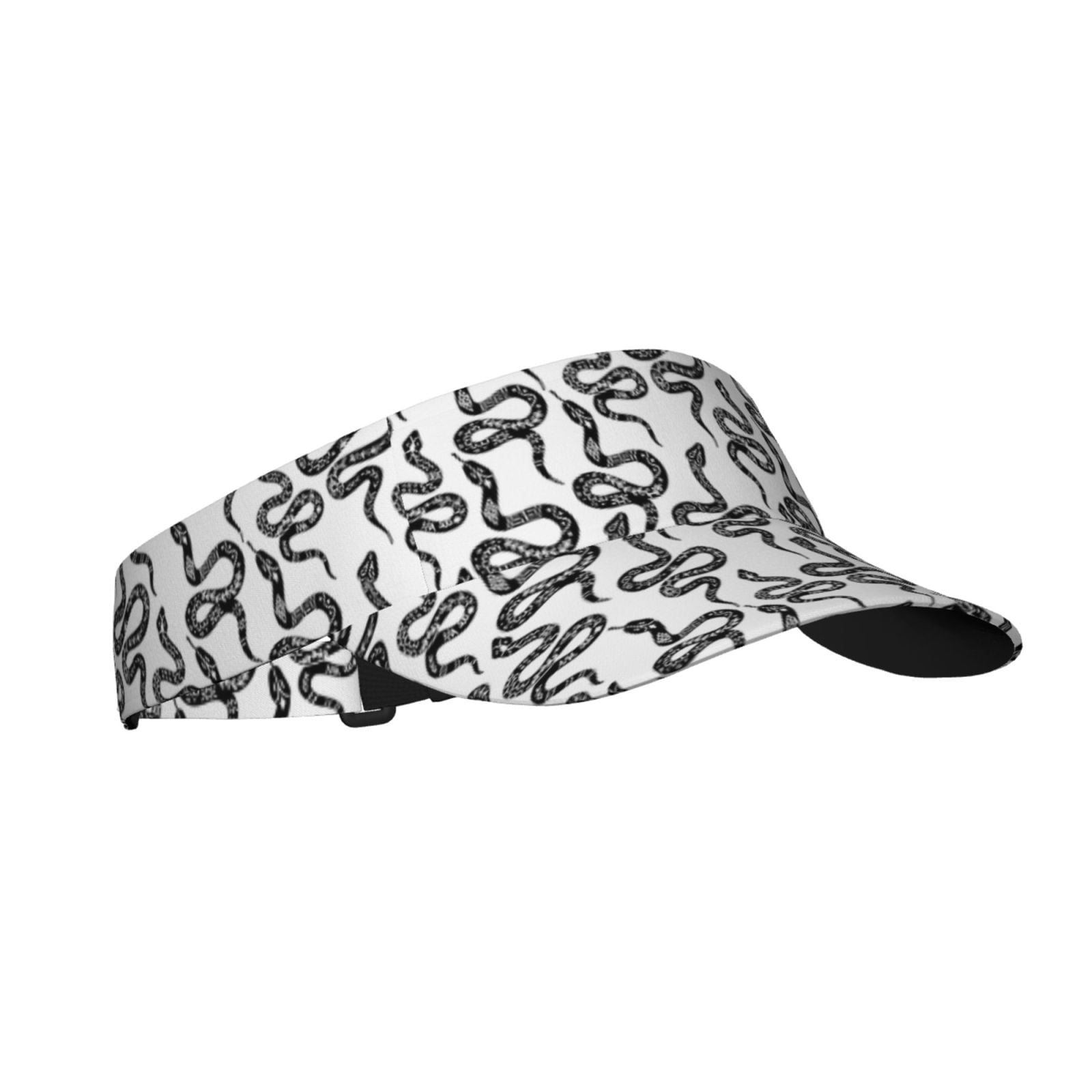 Salouo Hand Drawn Snake Pattern Sport Sun Visor Hats,1-Piece of Adult ...