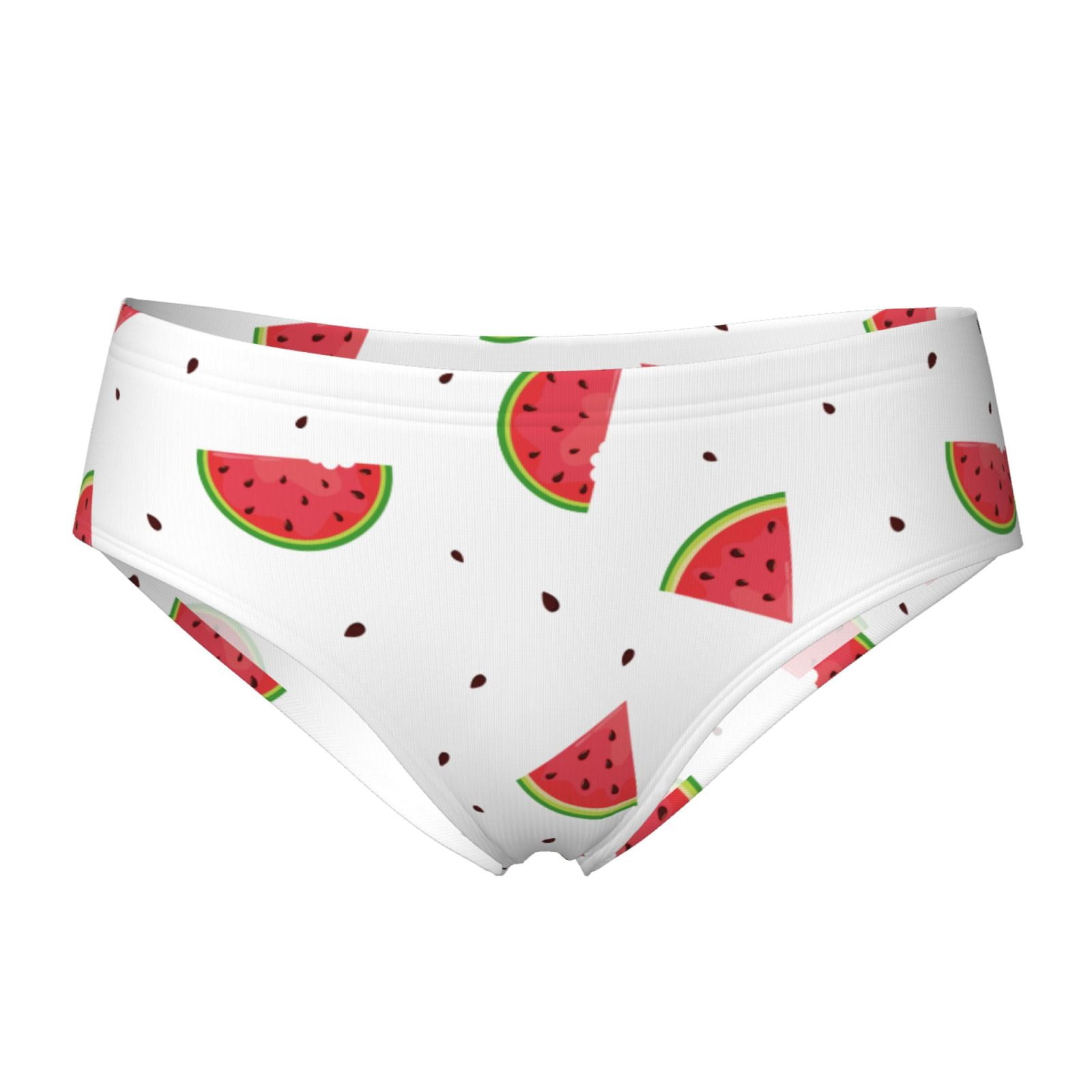 Salouo Hand Drawn Watermelon for Women's Low-Waisted Hipster Briefs ...