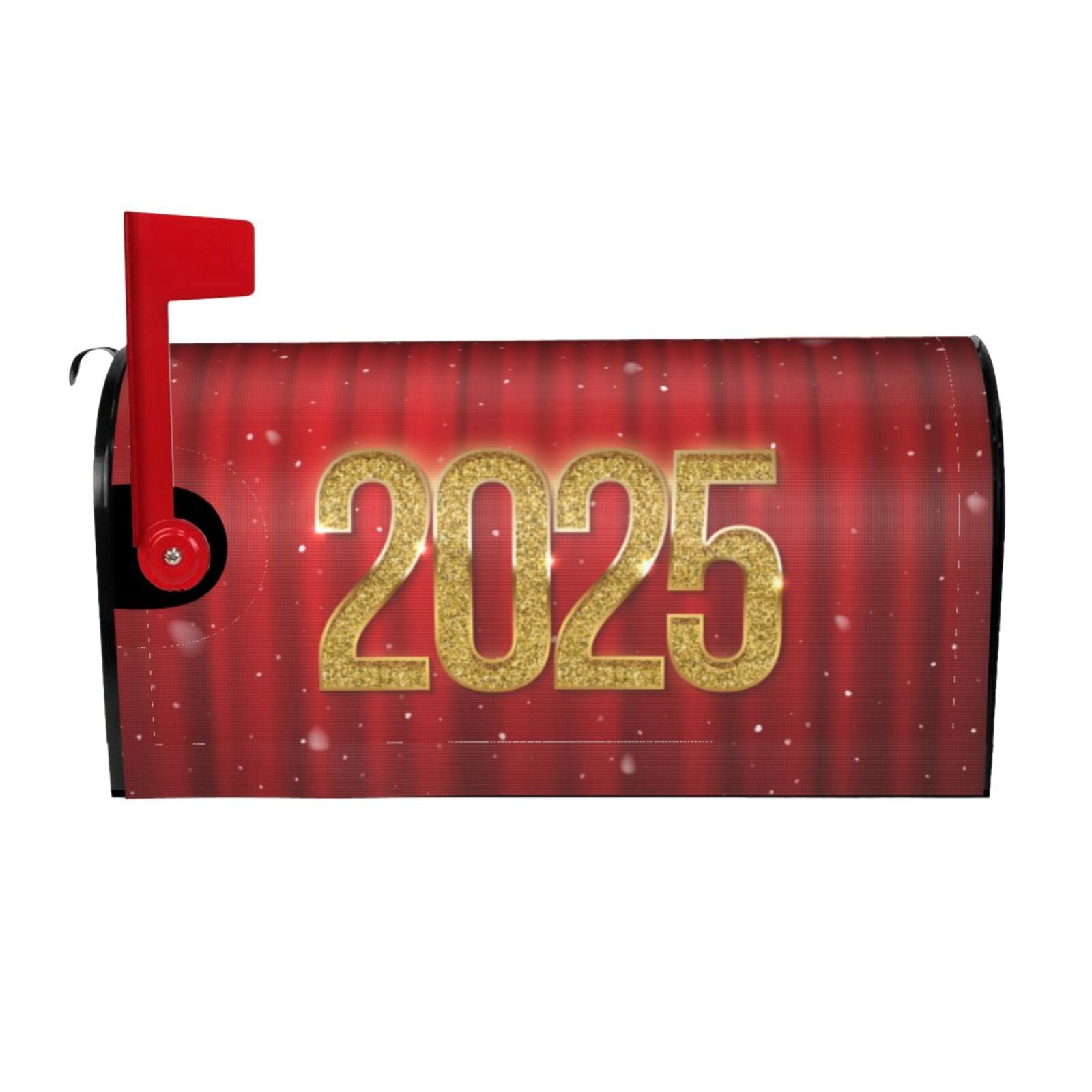 Salouo Happy New Year 2025 F for Magnetic Mailbox Covers Waterproof ...