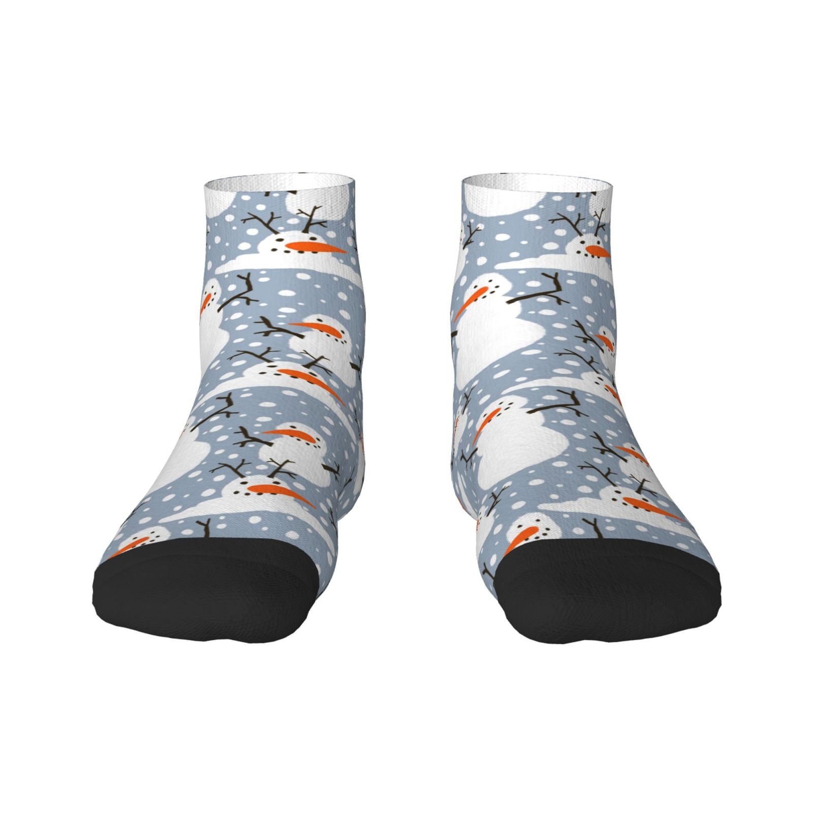 Salouo Happy Snowmen Snowfall Pattern Unisex Middle Tube Socks,Middle ...
