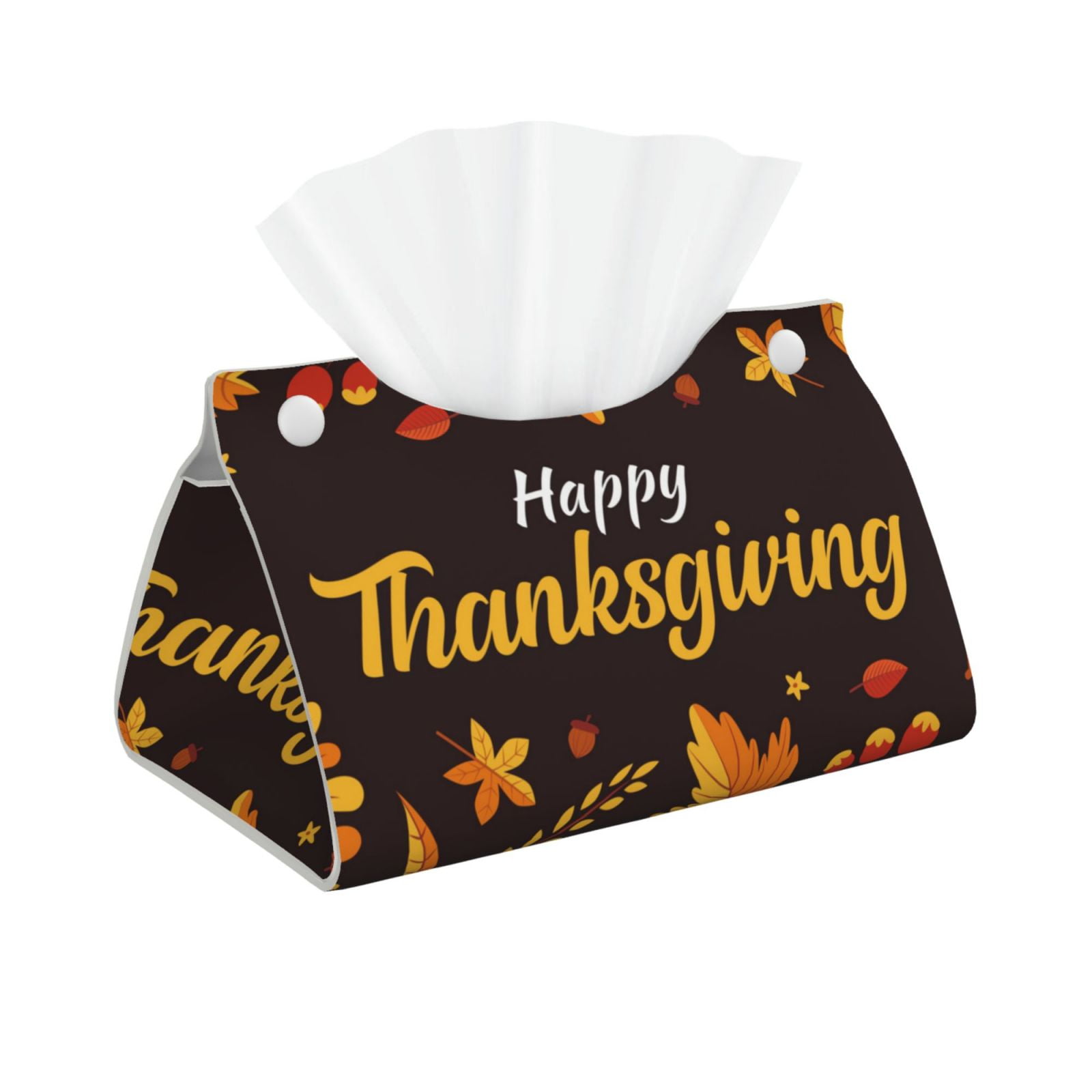 Salouo Happy Thanksgiving 1 Pattern Long Tissue Box Cover Rectangular ...