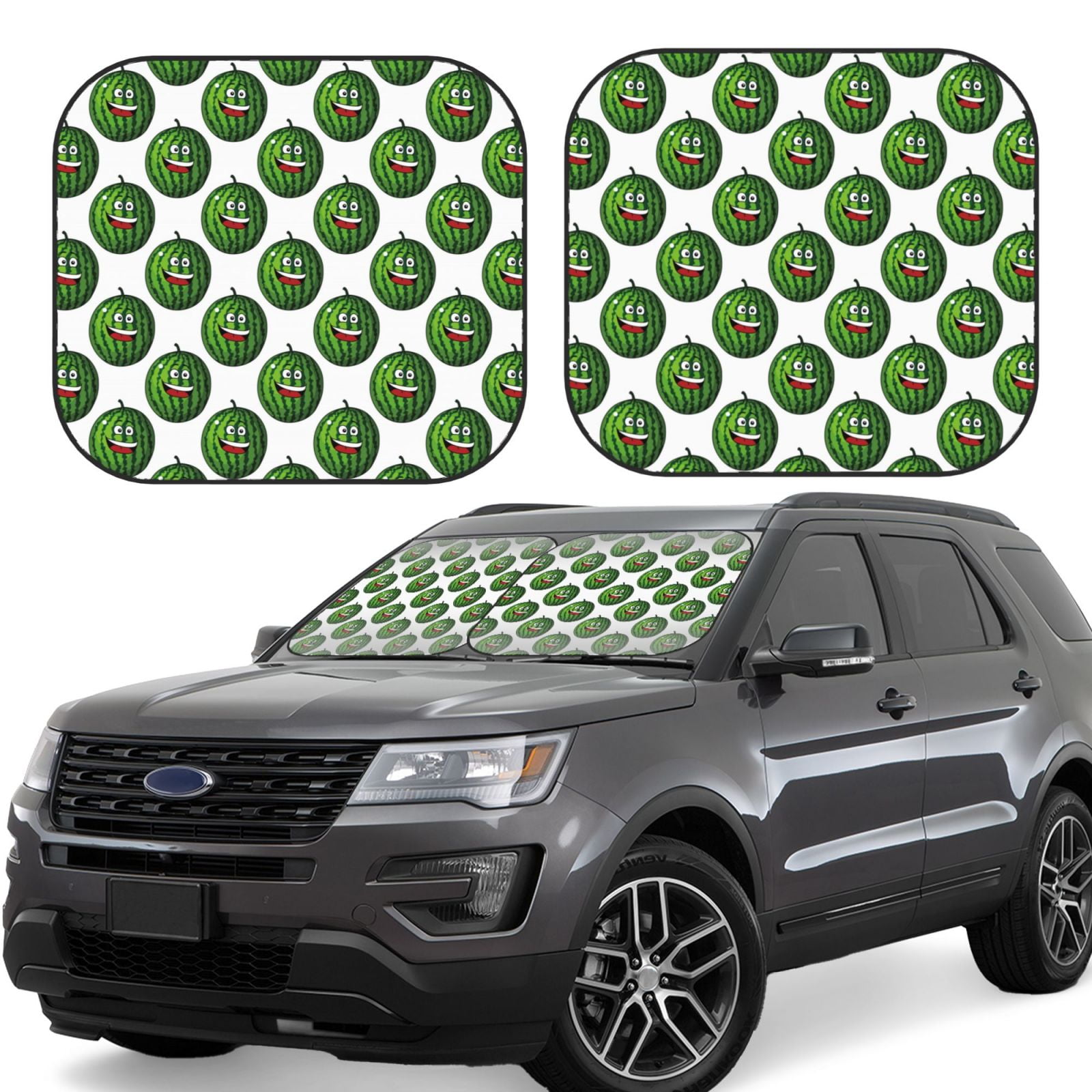 Salouo Happy Watermelon Pattern Car Windshield Sun Shade Foldable ...