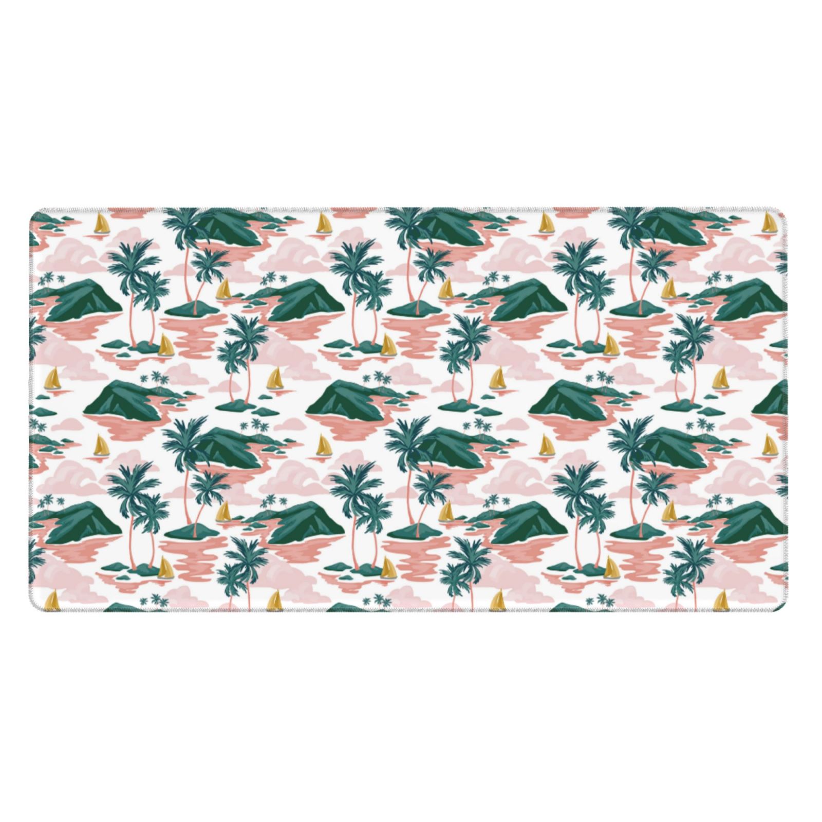 Salouo Hawaii Palms Print Large Mouse Pad,Extended Mat Desk Pad, 3mm ...