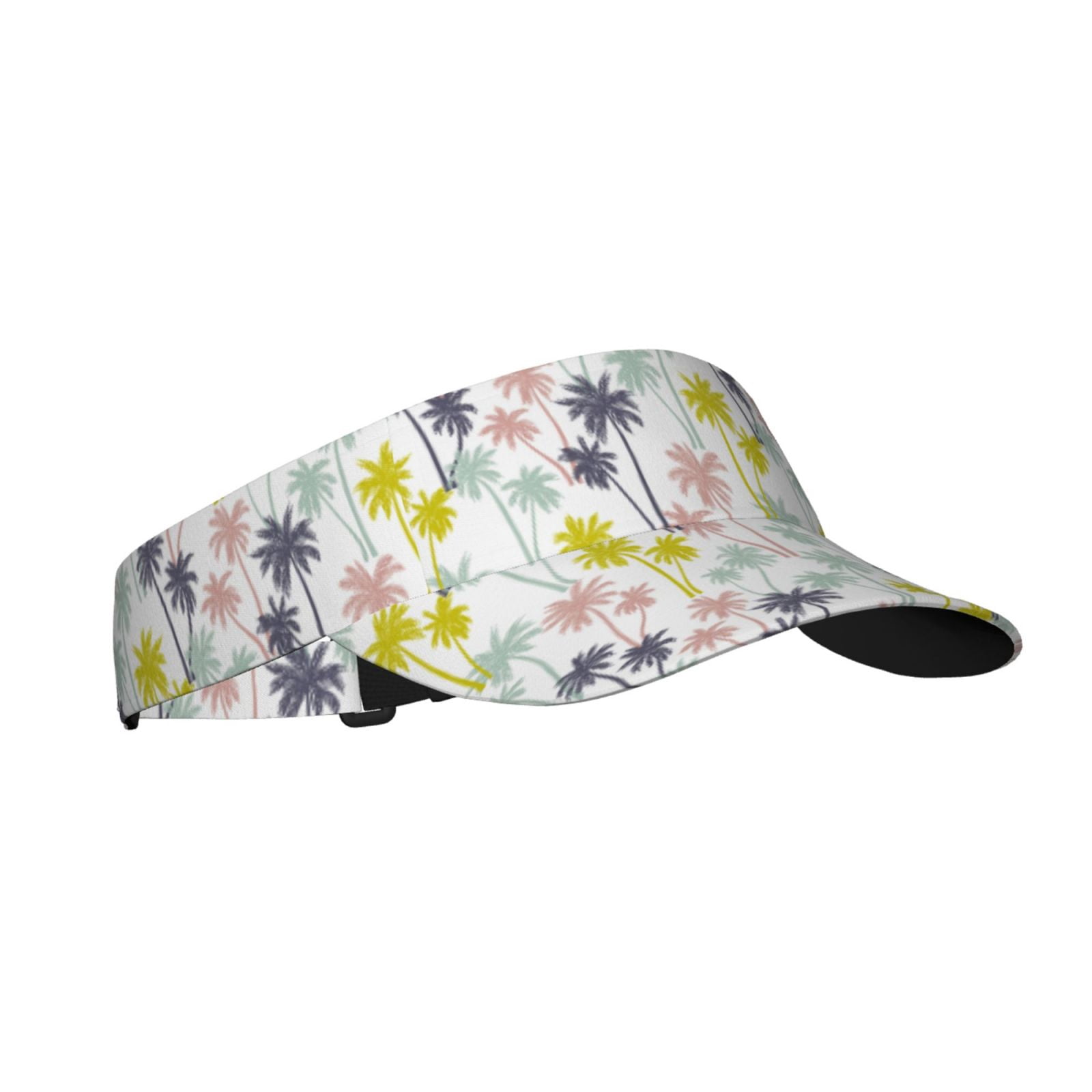 Salouo Hawaiian Coconut Tree Pattern Sport Sun Visor Hats,1-Piece of ...