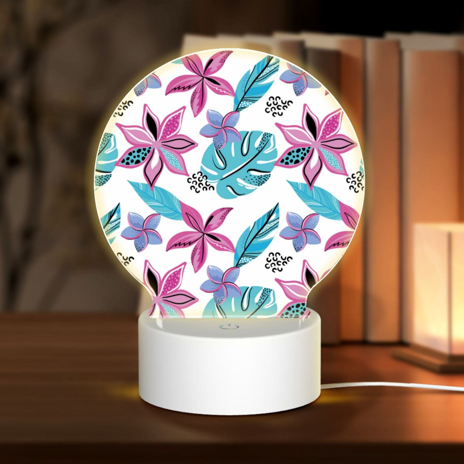 Salouo Hawaiian Style for Round Acrylic Night Light - Acrylic Sheets ...