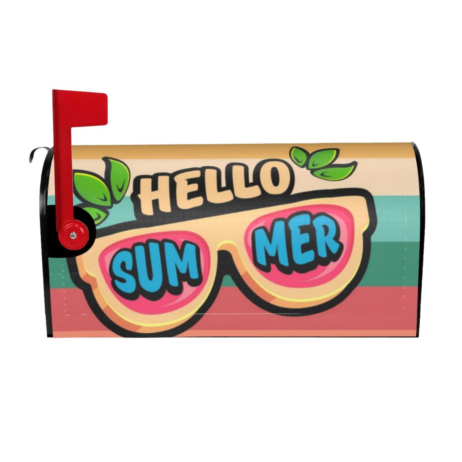 Salouo Hello Summer for Magnetic Mailbox Covers Waterproof Post Box ...