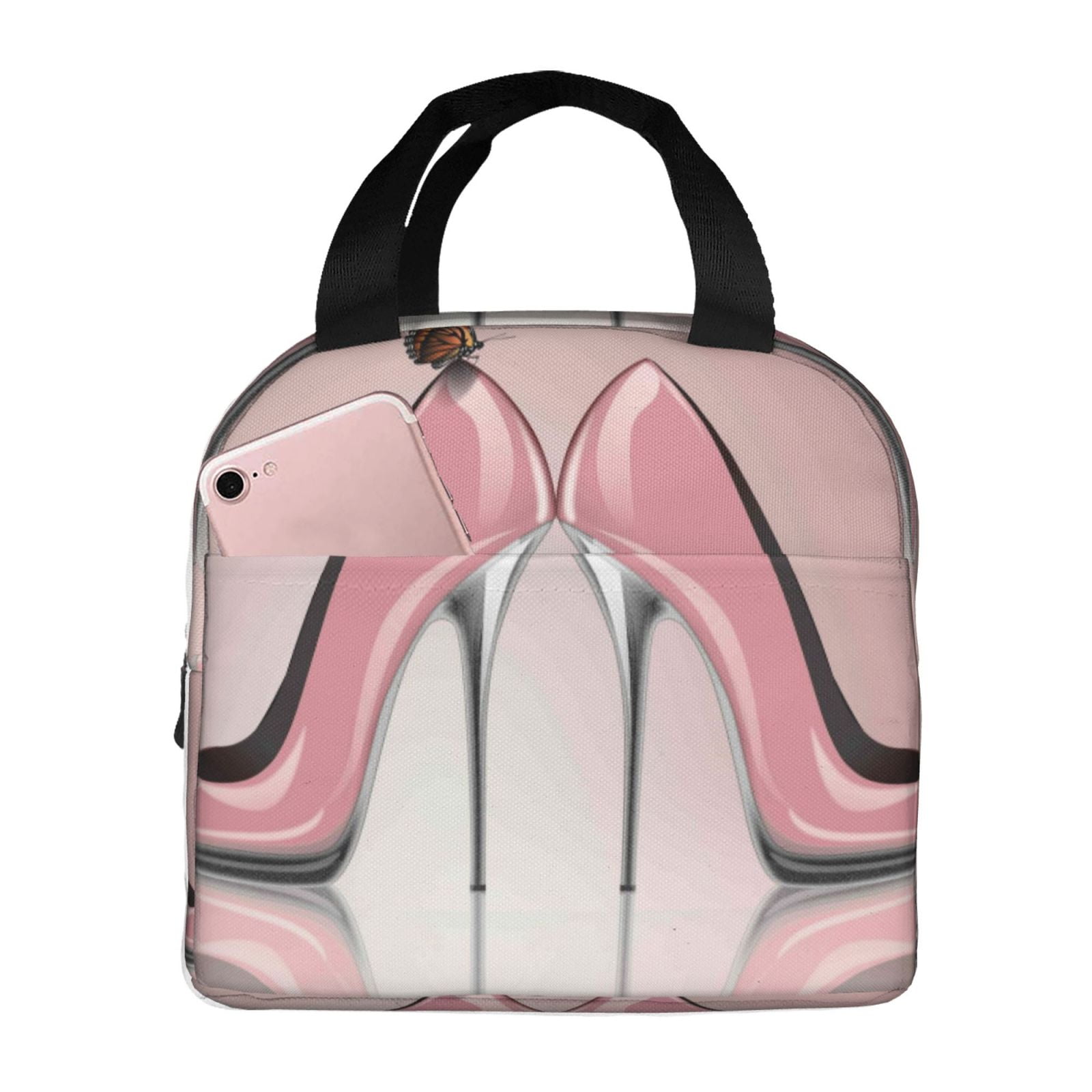 Salouo High Heel Shoes Butterfly for Unisex Lunch Bag Leakproof Lunch ...