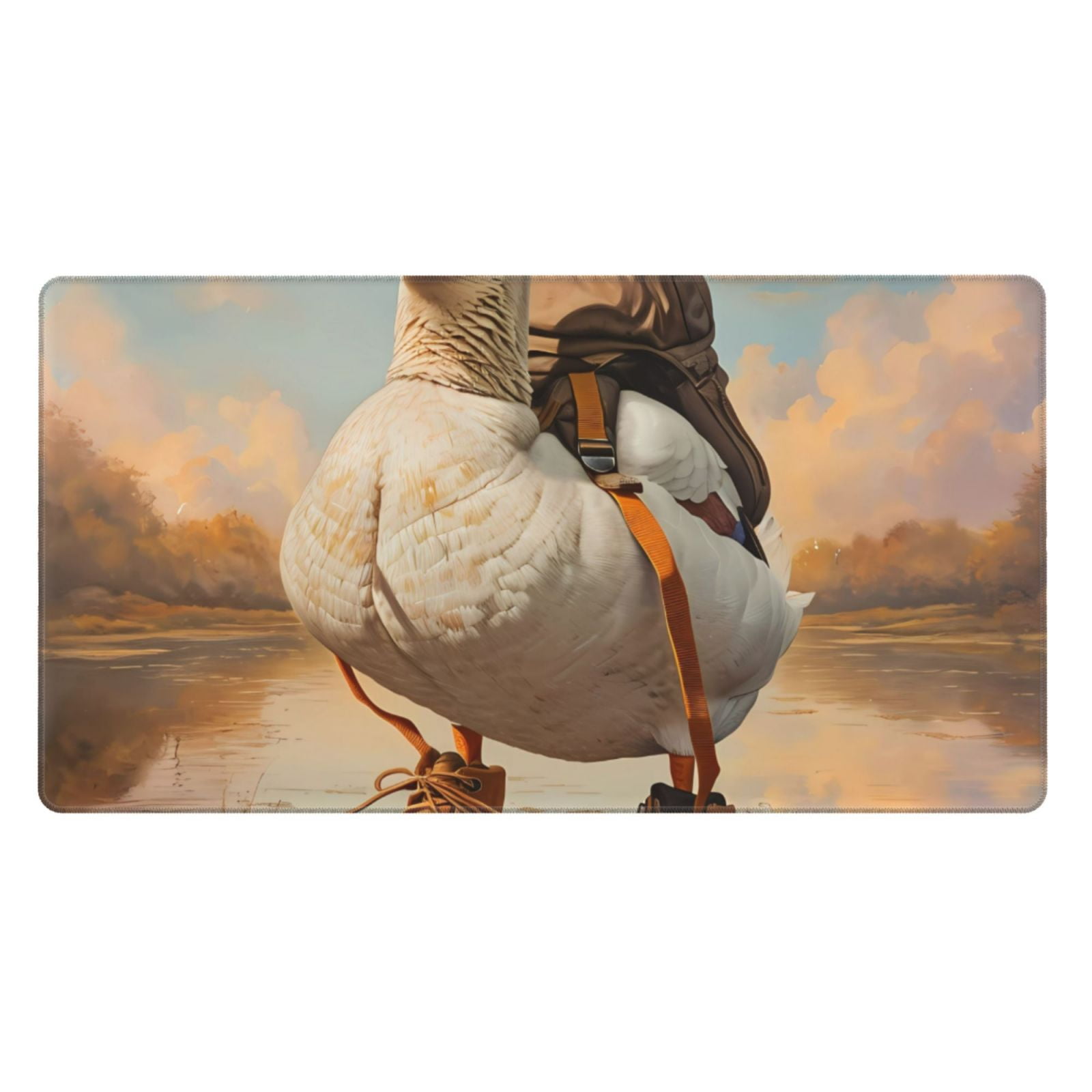 Salouo Hiking Duck Print Large Mouse Pad,Extended Mat Desk Pad, 3mm ...