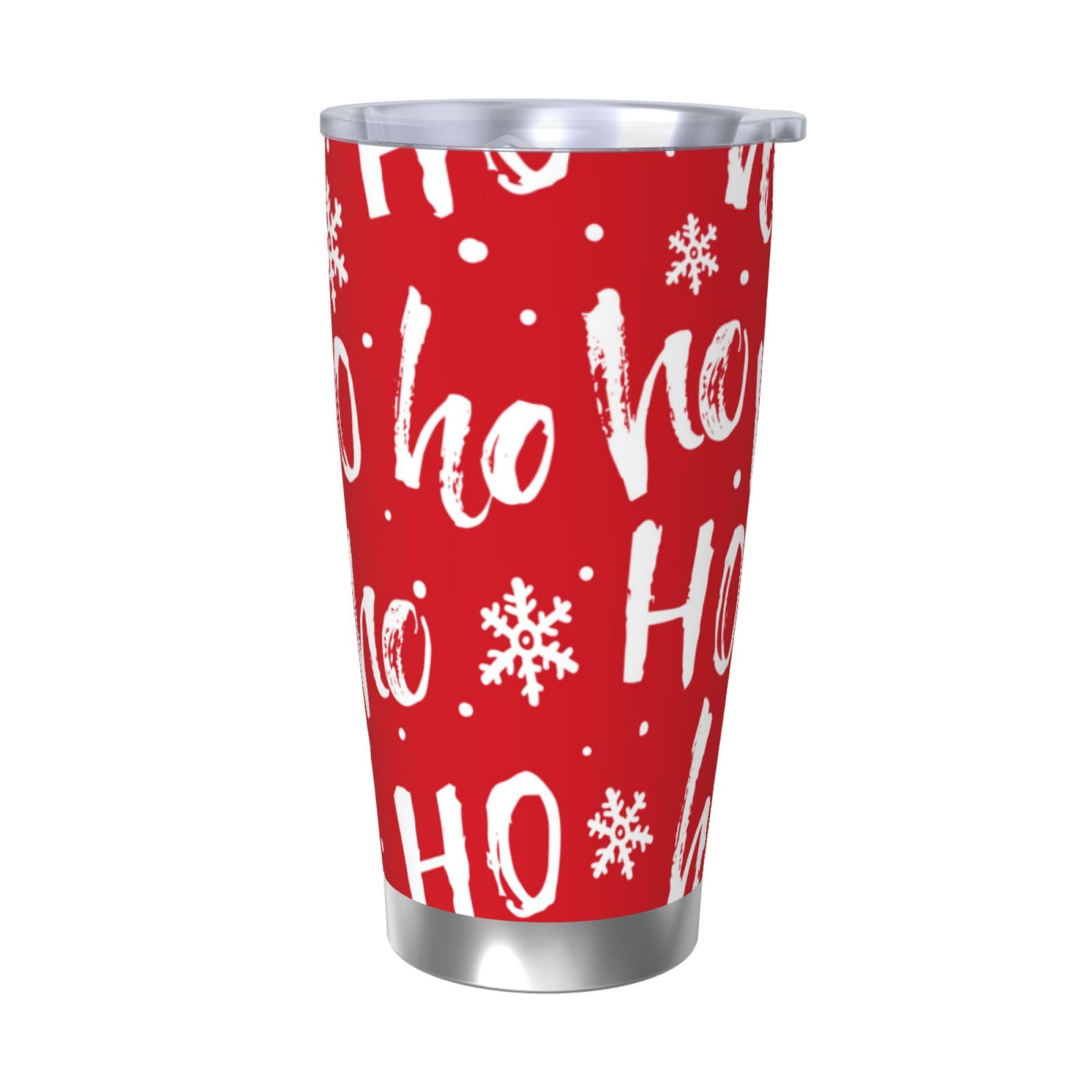 Salouo Hohoho Print 20oz Tumbler with Lid,Stainless Steel Vacuum ...