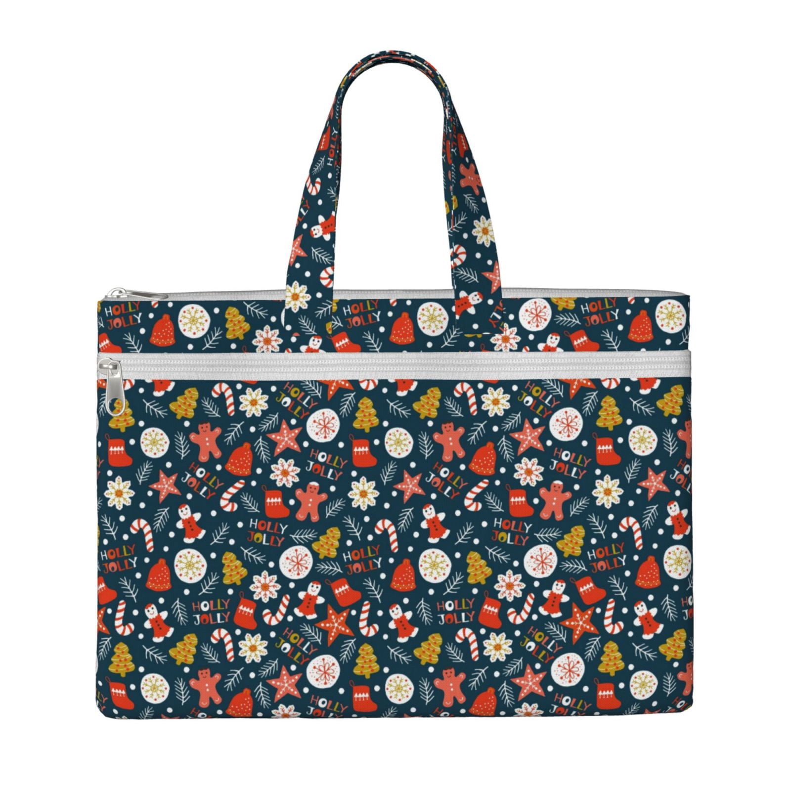 Salouo Holiday Christmas Cookies for Canvas Tote File Bag, Tote Bag ...