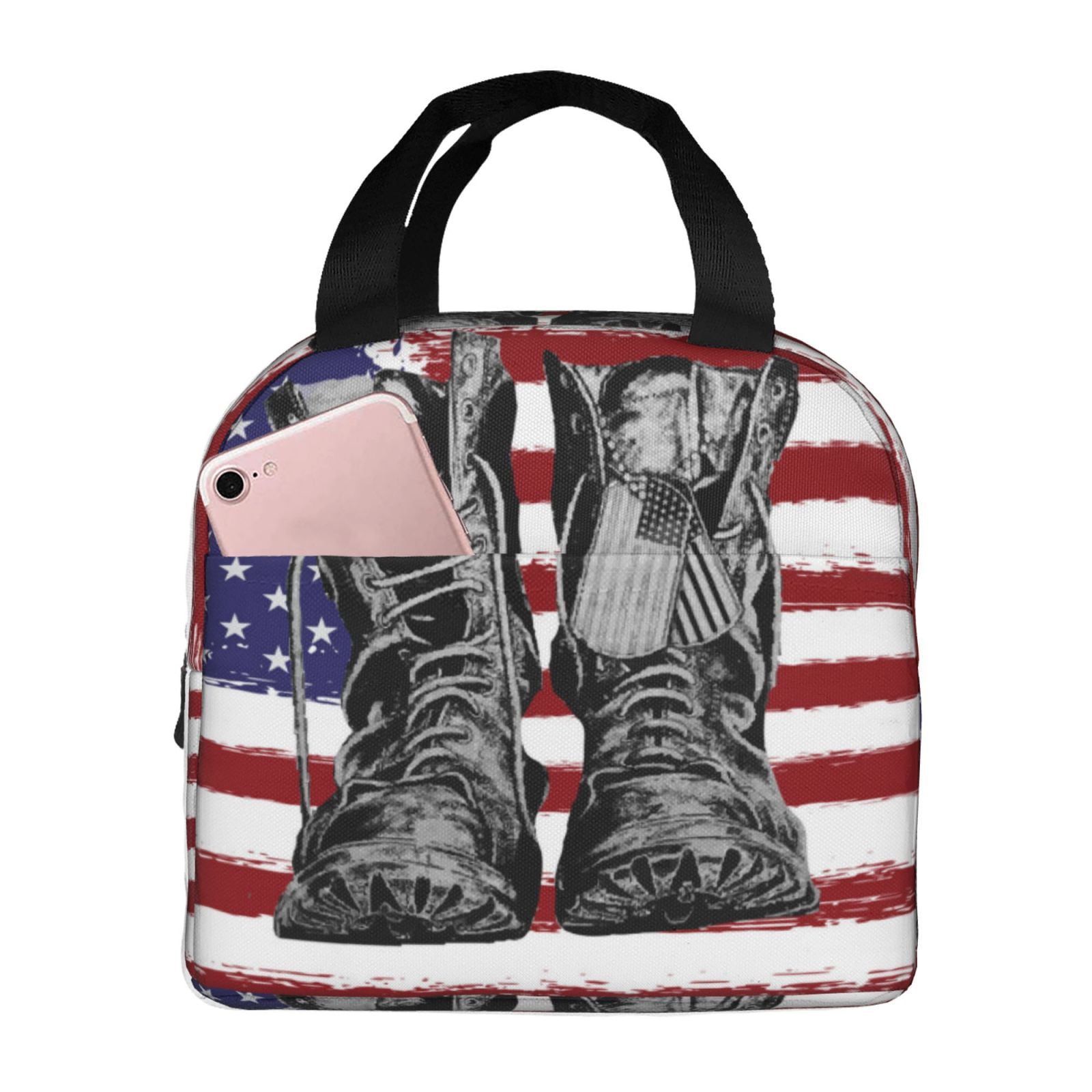 Salouo Home Of The Free Because Of The Brave for Unisex Lunch Bag ...