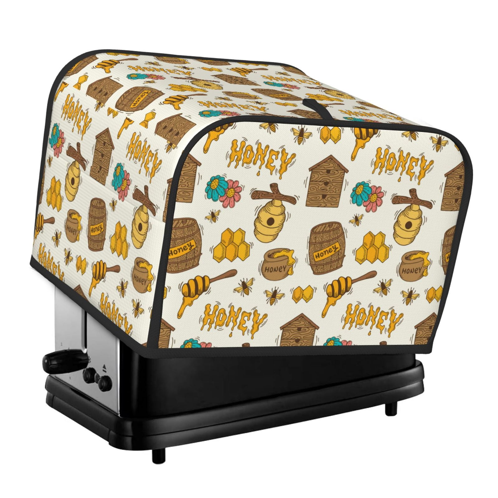 Salouo Honeycomb And Honey Pattern Four Slice Bread Machine Cover ...