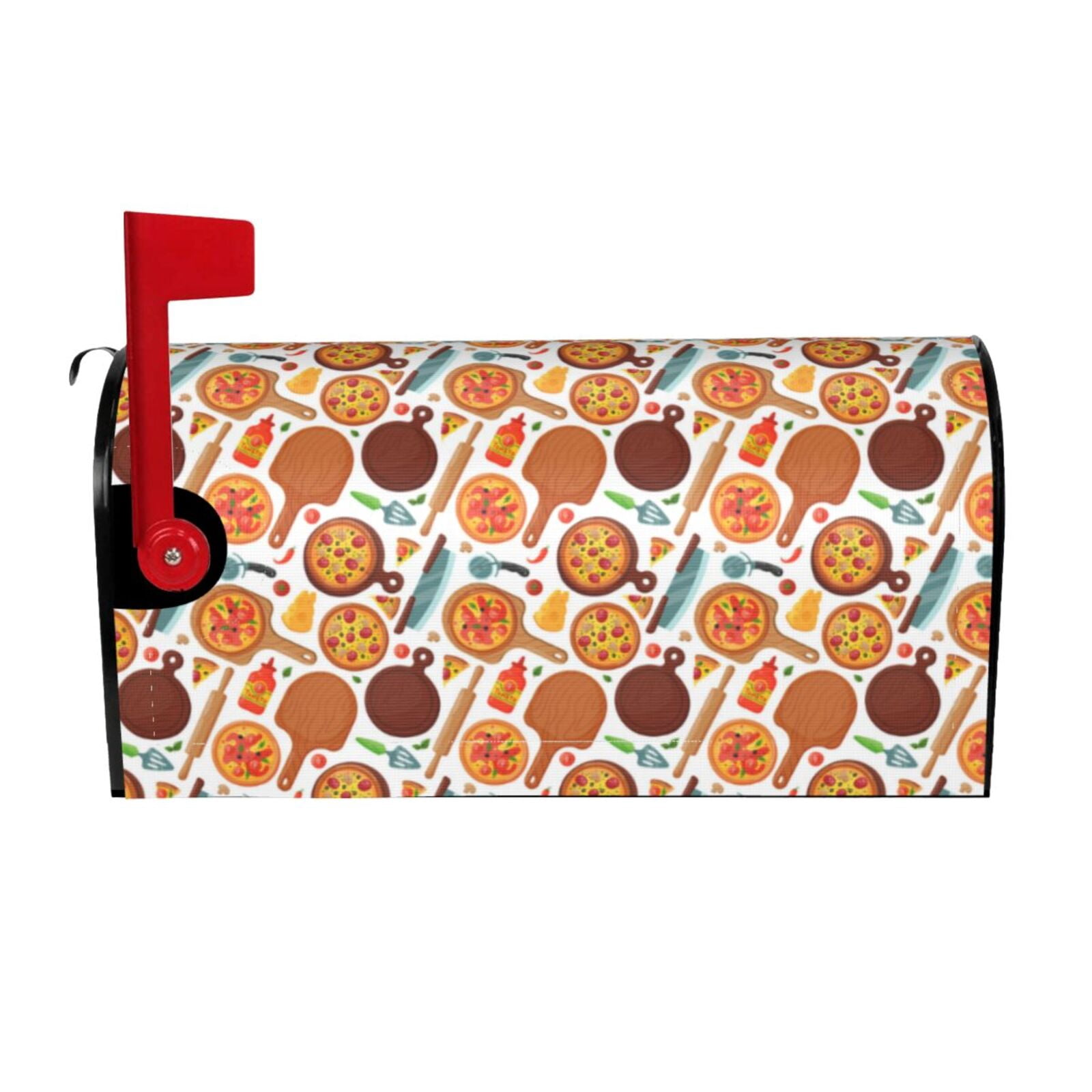 Salouo Hot Fresh Pizza for Magnetic Mailbox Covers Waterproof Post Box ...