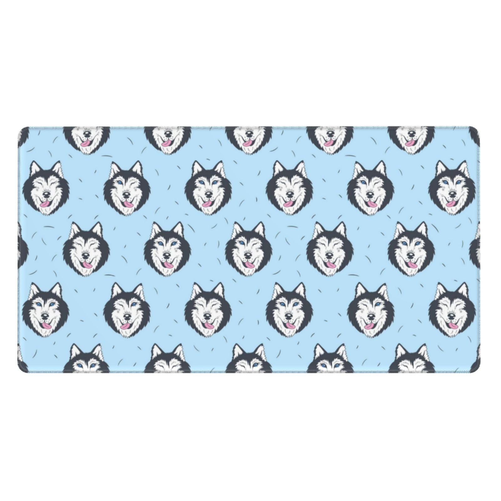 Salouo Husky Head Print Large Mouse Pad,Extended Mat Desk Pad, 3mm ...