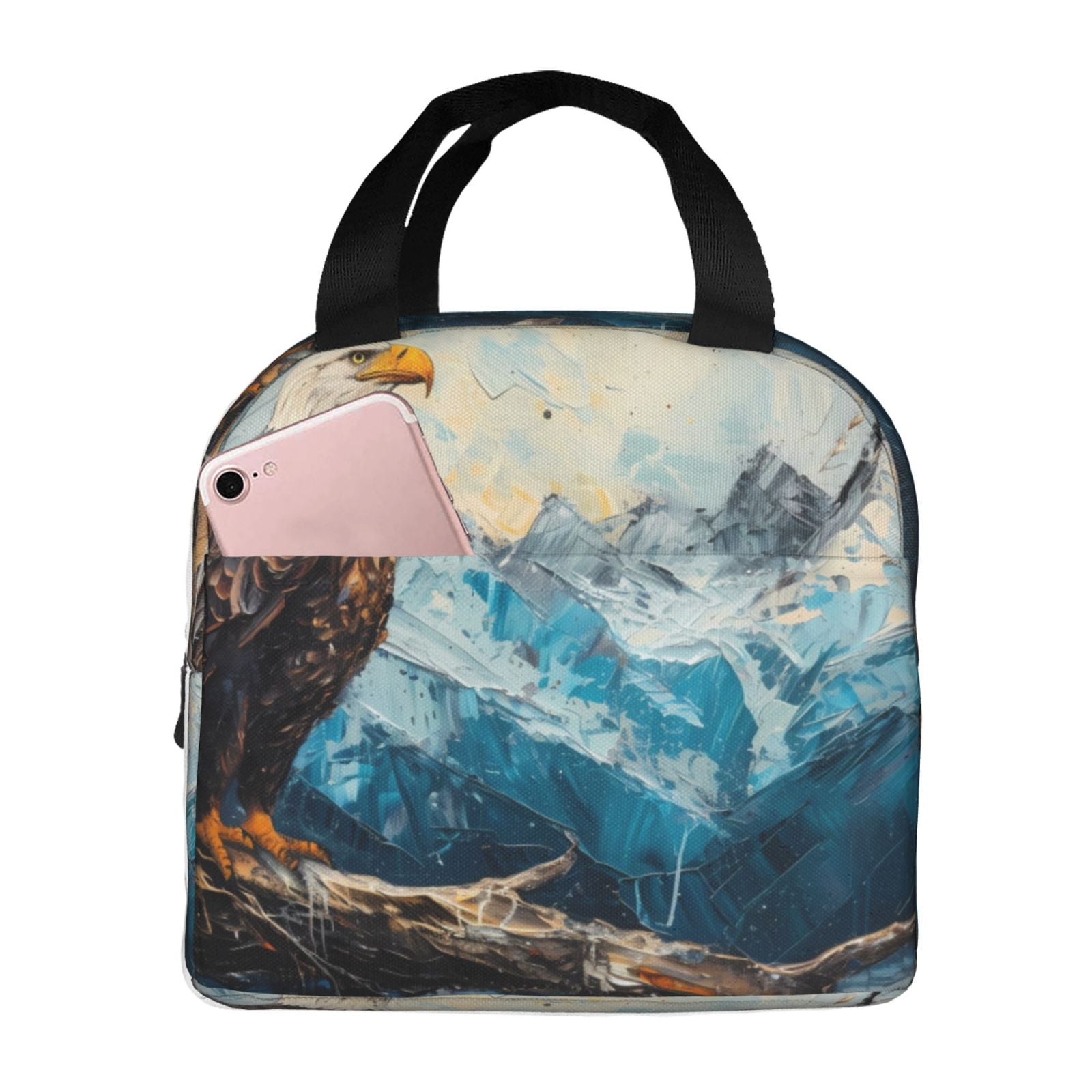 Salouo Iceberg Bald Eagle for Unisex Lunch Bag Leakproof Lunch Tote ...