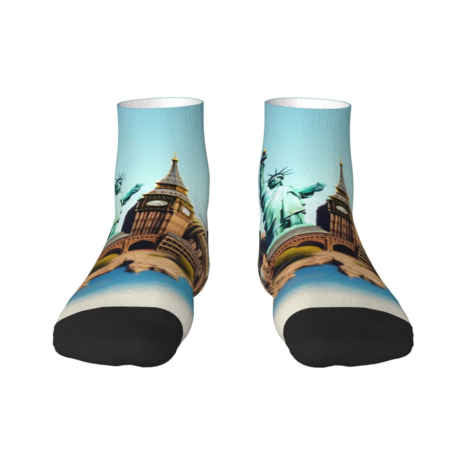Salouo Iconic Global Landmarks Pattern Unisex Middle Tube Socks,Middle ...