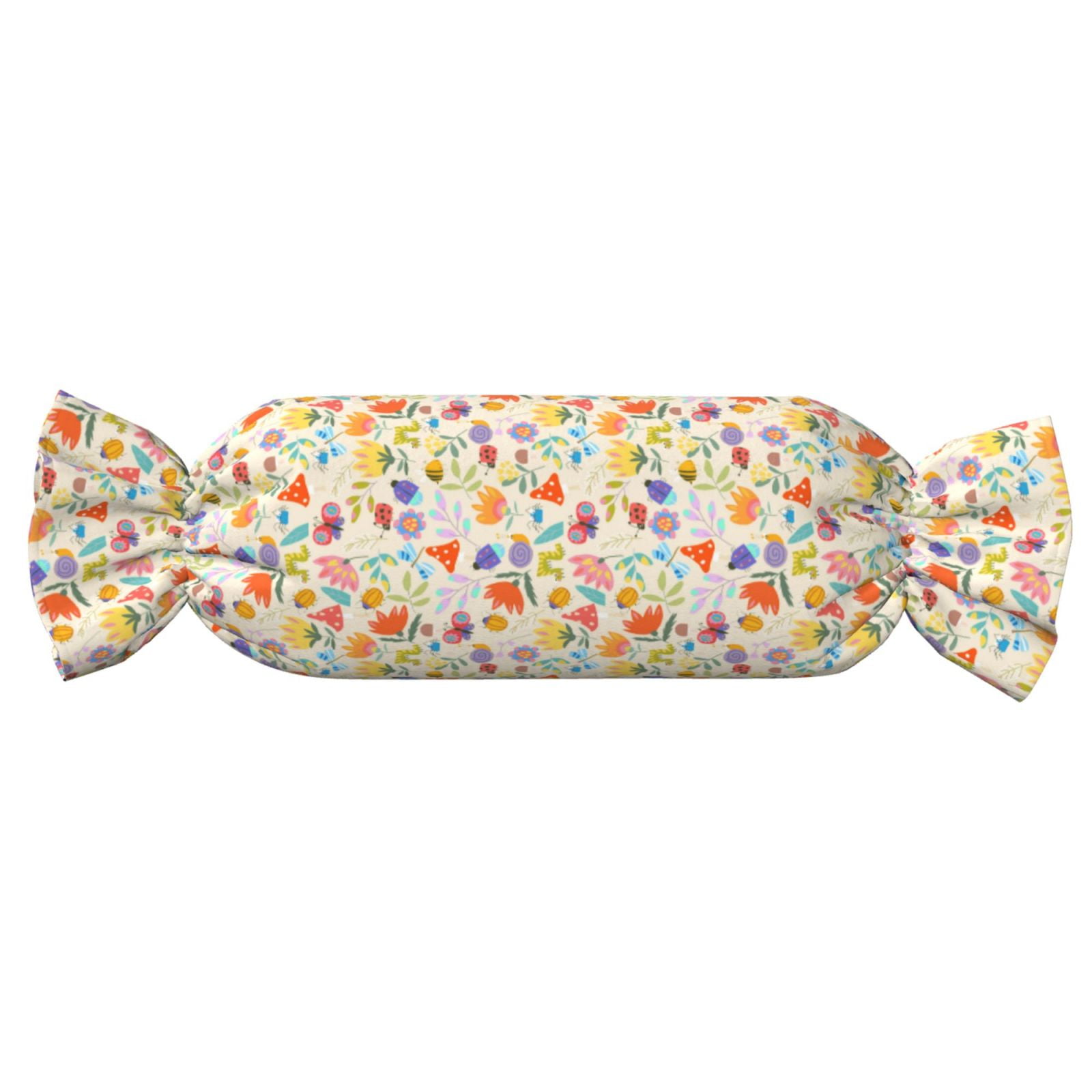 Salouo Insects In Plants Pattern Cute Bolster Pillow,Cylindrical Pillow ...