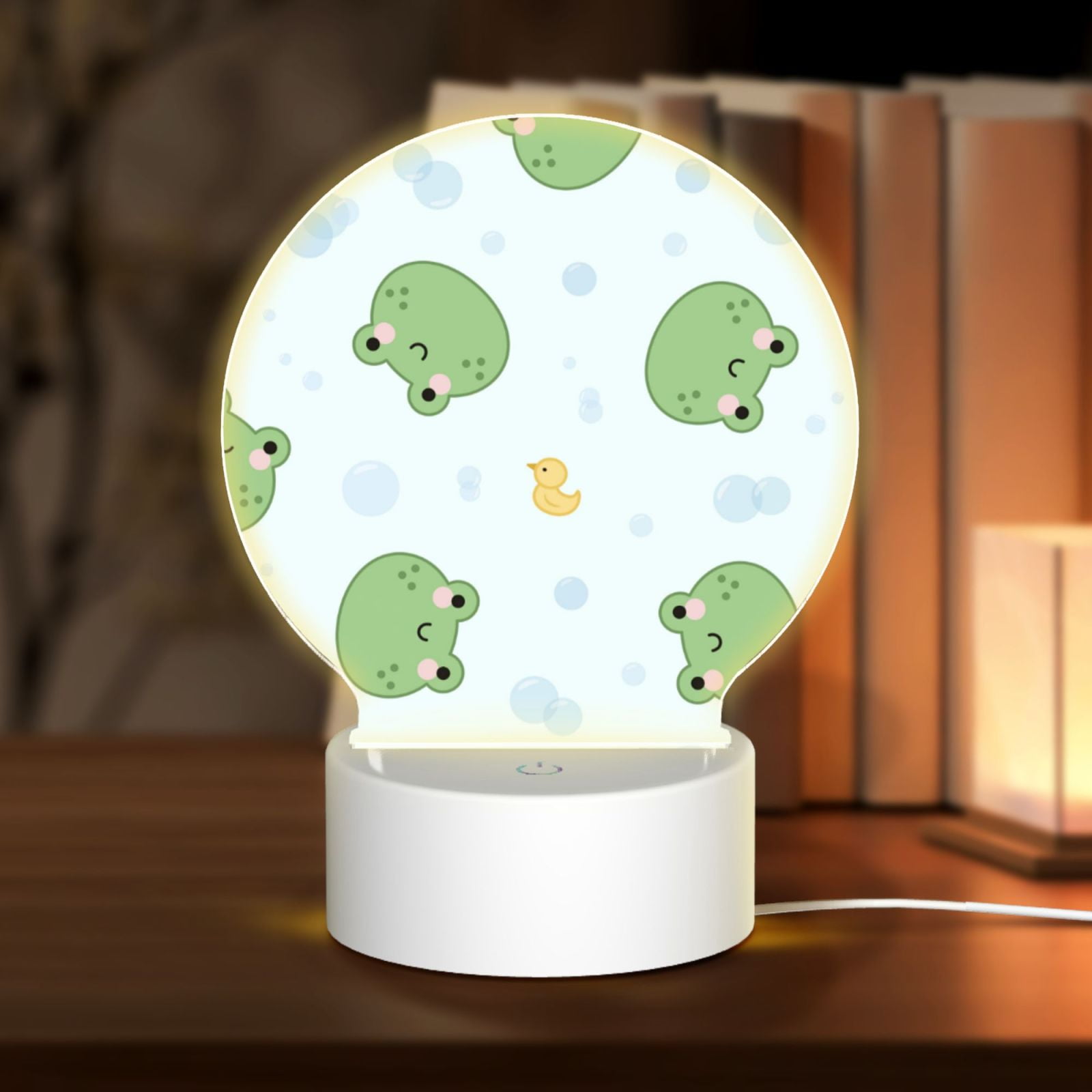 Salouo Kawaii Frogs for Round Acrylic Night Light - Acrylic Sheets with ...