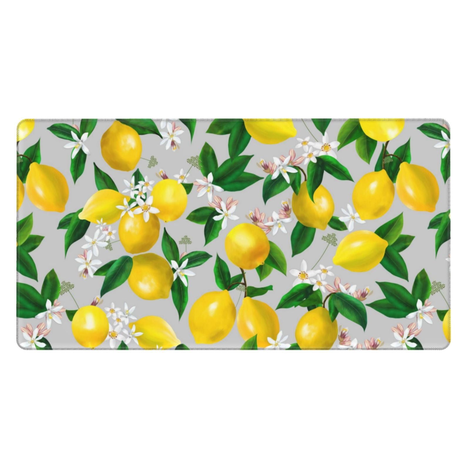 Salouo Lemon Seamless Pattern Oil Painting Effect Print Large Mouse Pad ...