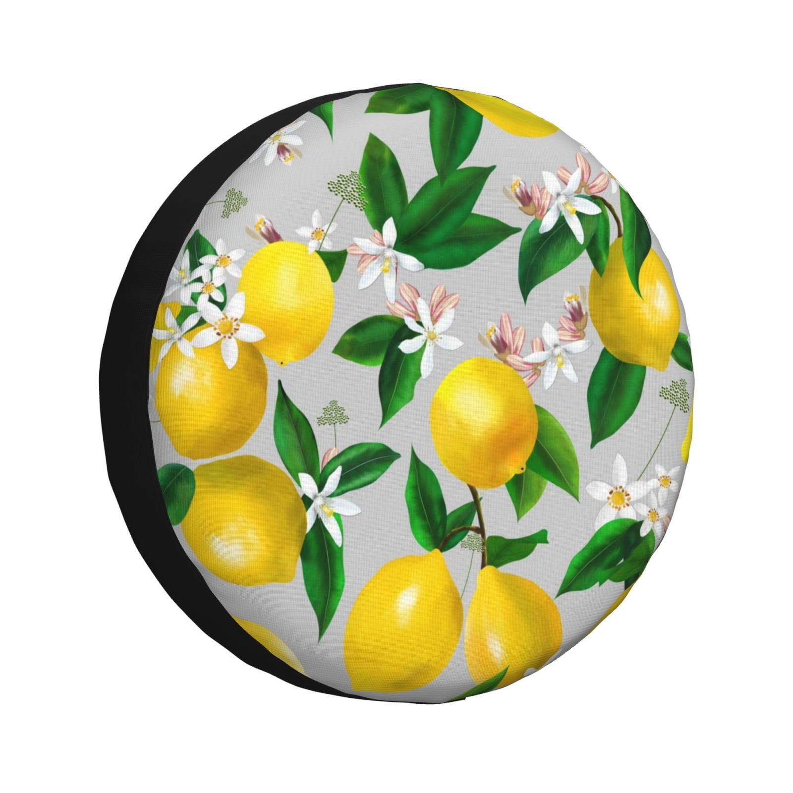 Salouo Lemon Seamless Pattern Oil Painting Effect Print Spare Tire ...