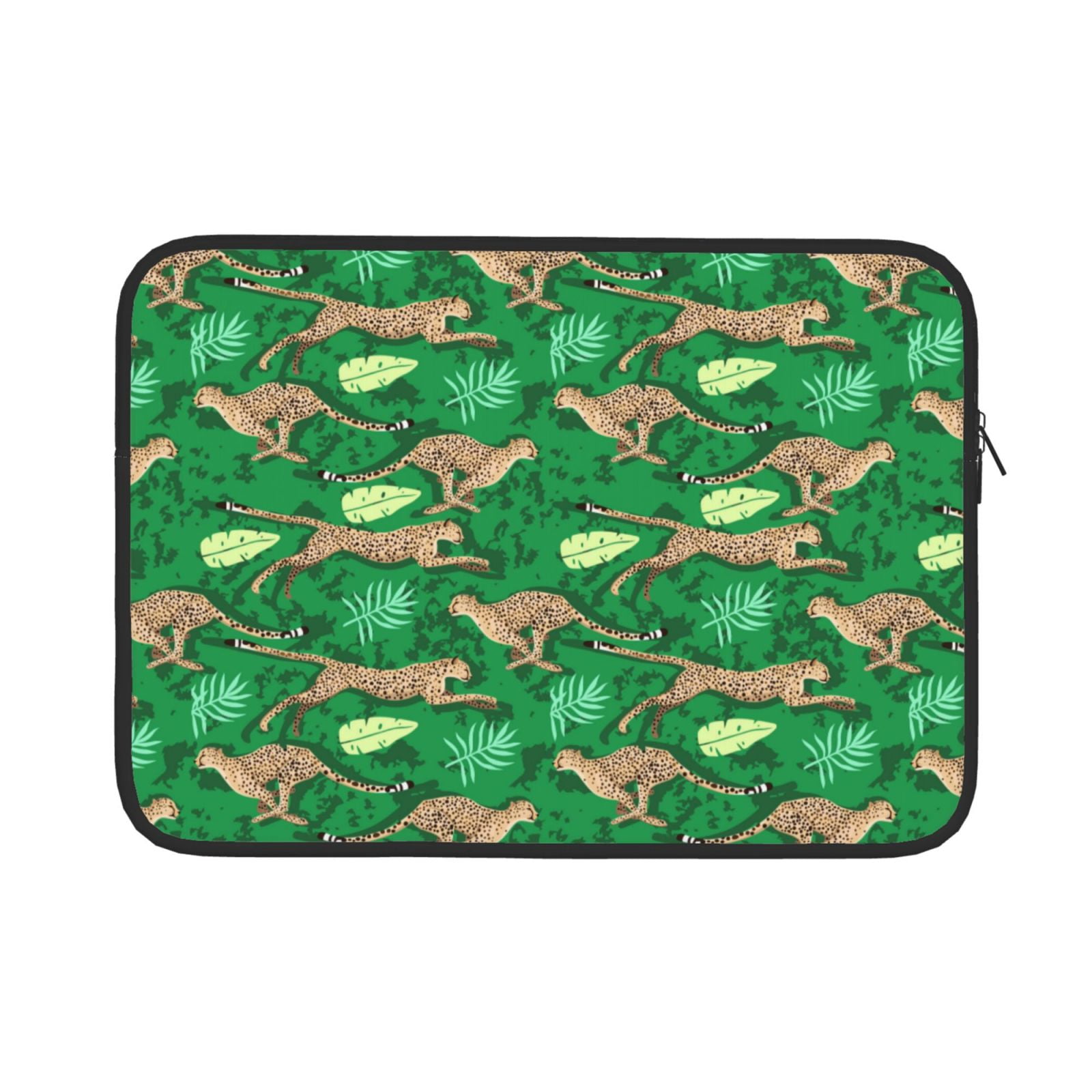 Salouo Leopard Print Pattern Laptop Sleeve Case, Laptop Cover Briefcase ...