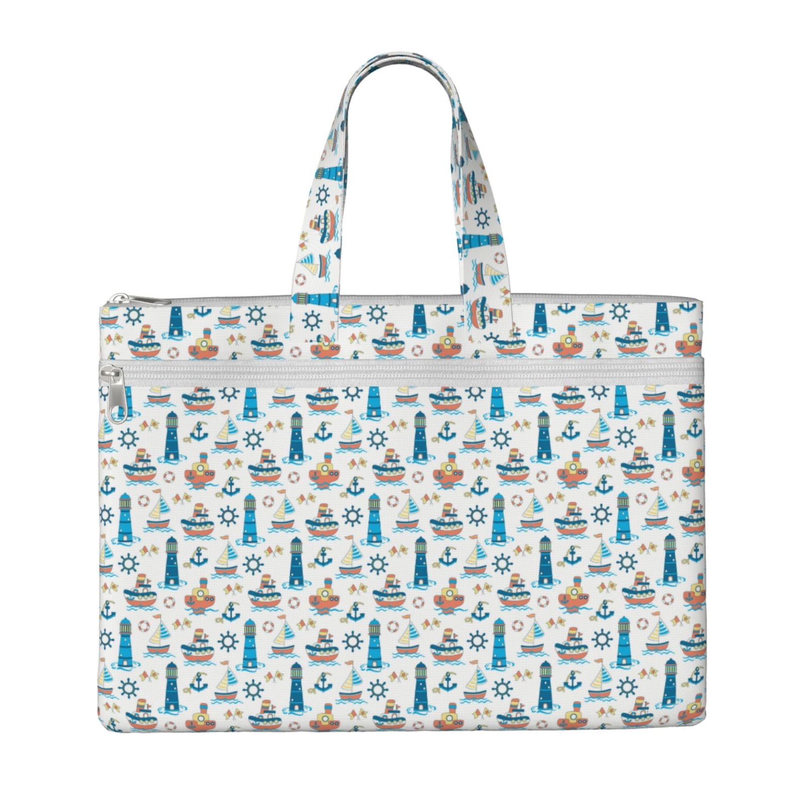 Salouo Lighthouse And Sea for Canvas Tote File Bag, Tote Bag With ...