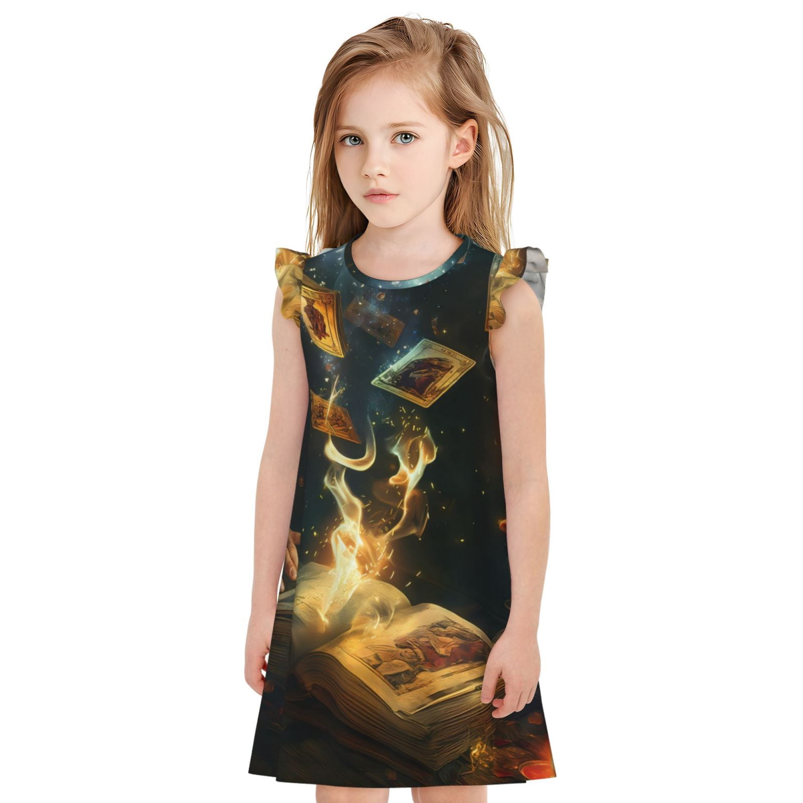 Salouo Magical Tarot Reading Print Nightgowns for Girls,Cute kid’s ...