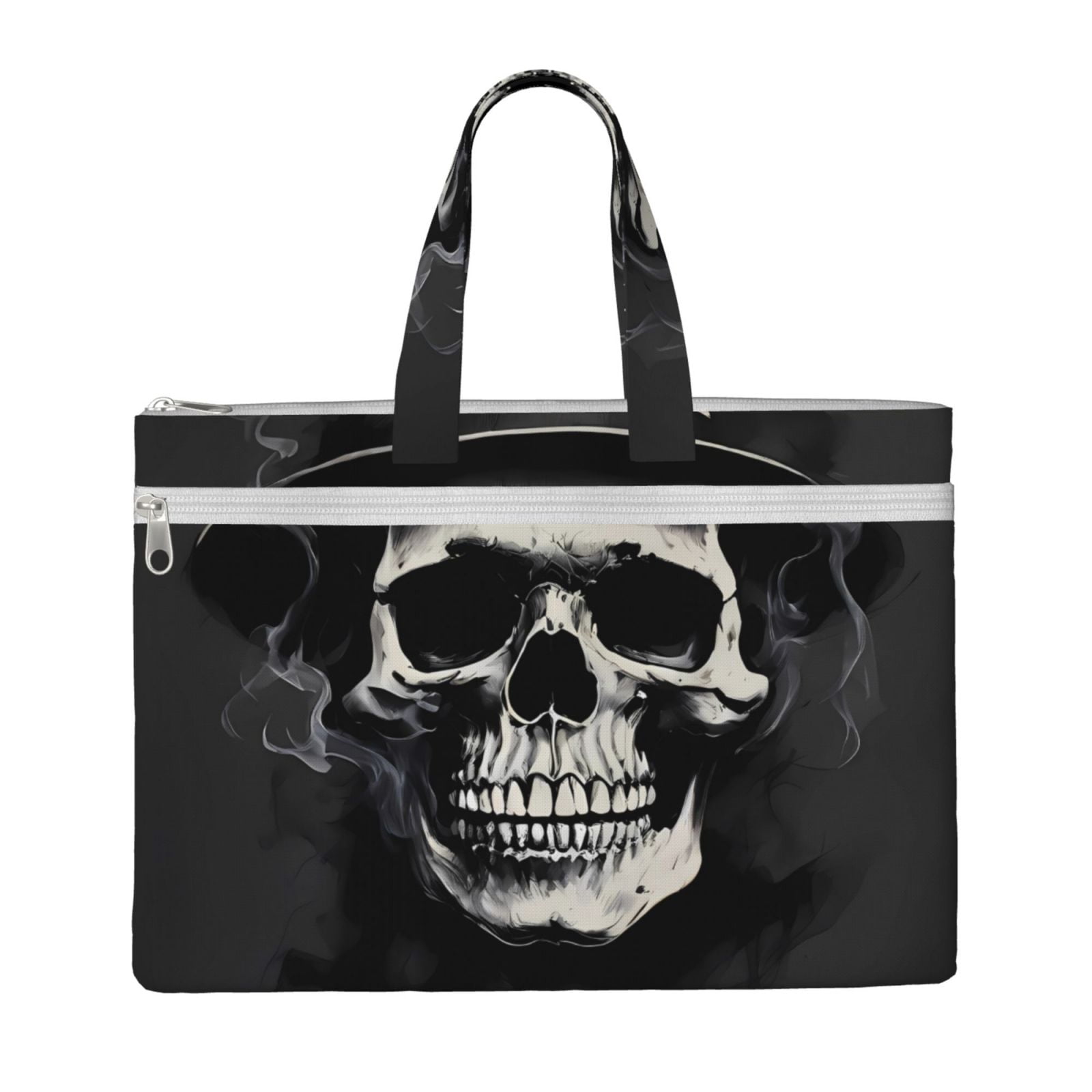 Salouo Magician Hat Skull for Canvas Tote File Bag, Tote Bag With ...