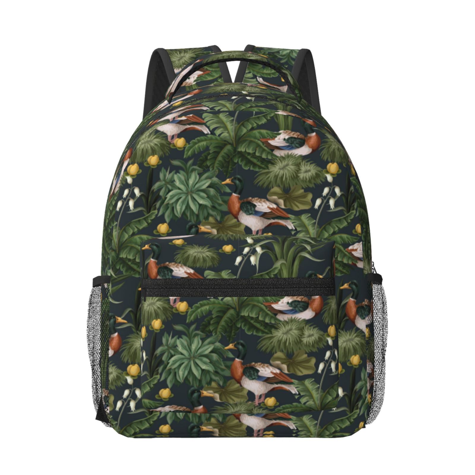 Salouo Mallard Ducks And Water Print Laptop Backpack 16.5'' Daypack ...