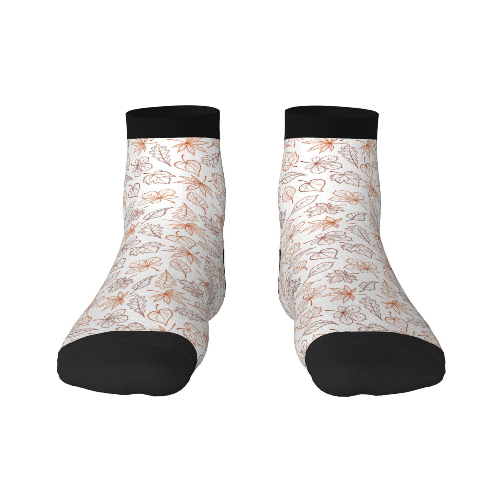 Salouo Maple Leaves Pattern Unisex Middle Tube Socks,Middle-Finger Knee ...