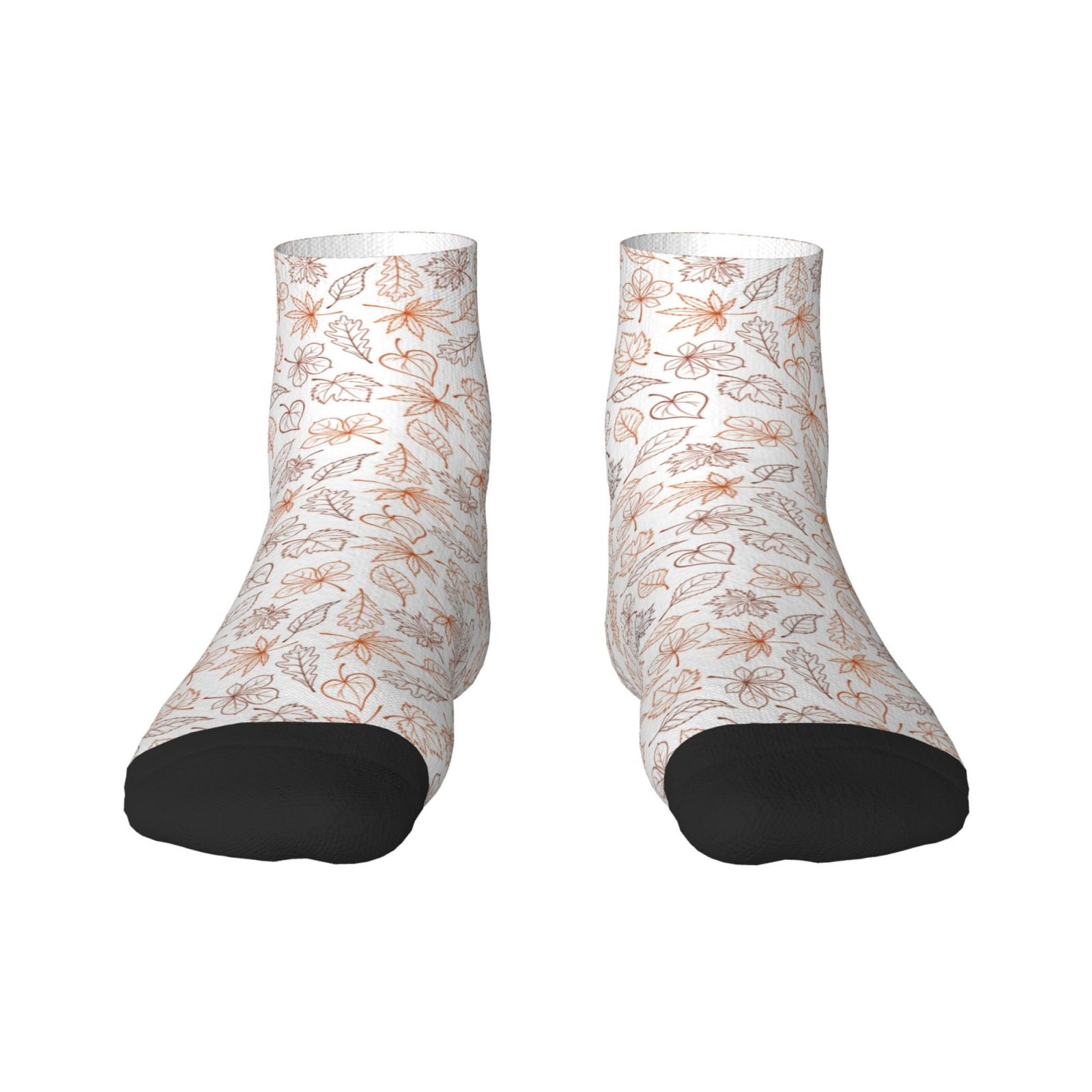 Salouo Maple Leaves Pattern Unisex Middle Tube Socks,Middle-Finger Knee ...