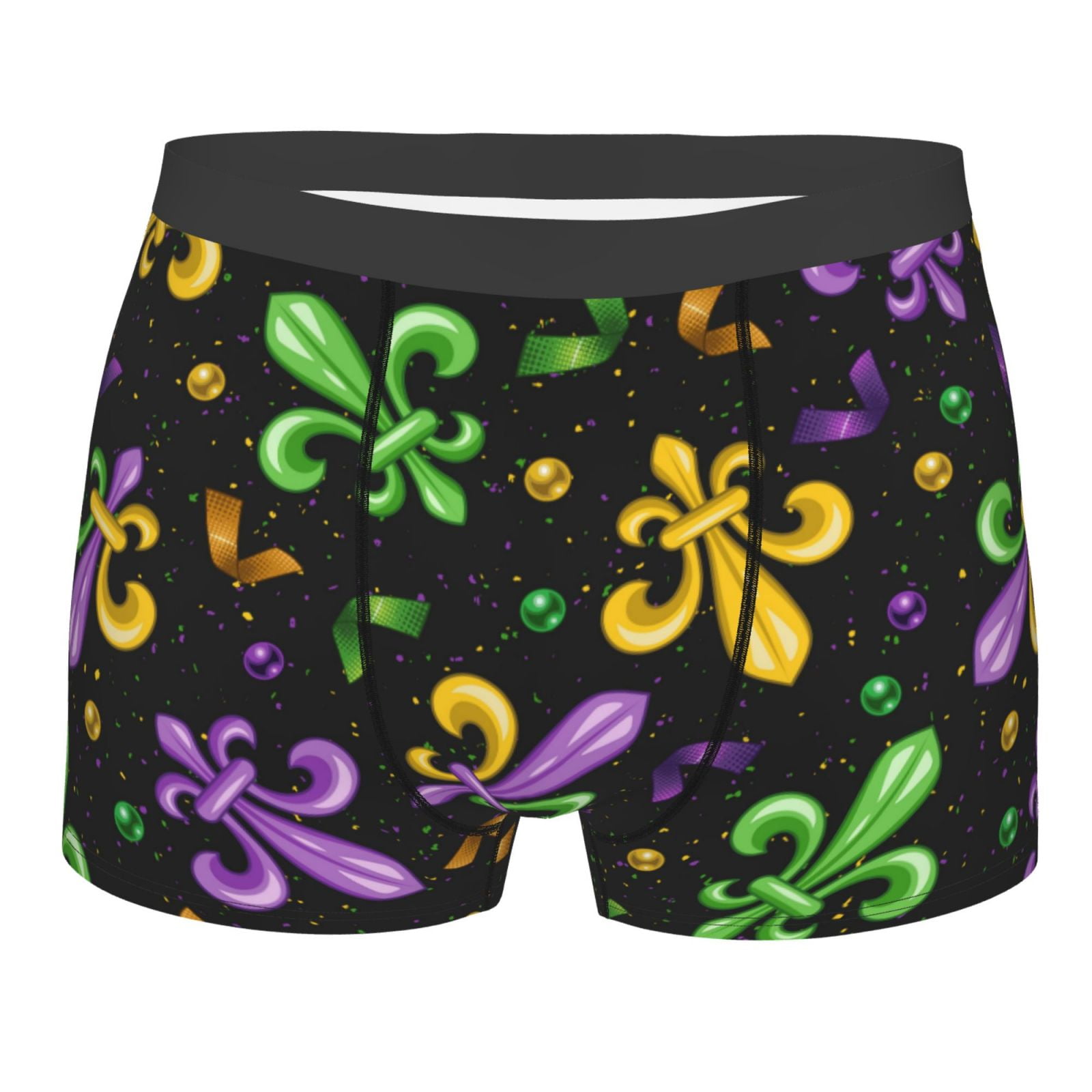 Salouo Mardi Gras Carnival4 Print Men's Boxer Briefs,Breathable ...