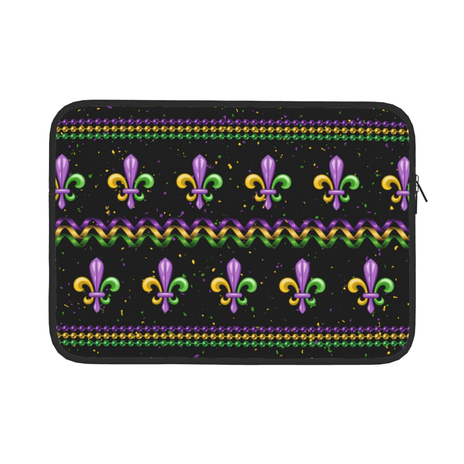 Salouo Mardi Gras Fleur de Lis Pattern Laptop Sleeve Case, Laptop Cover ...