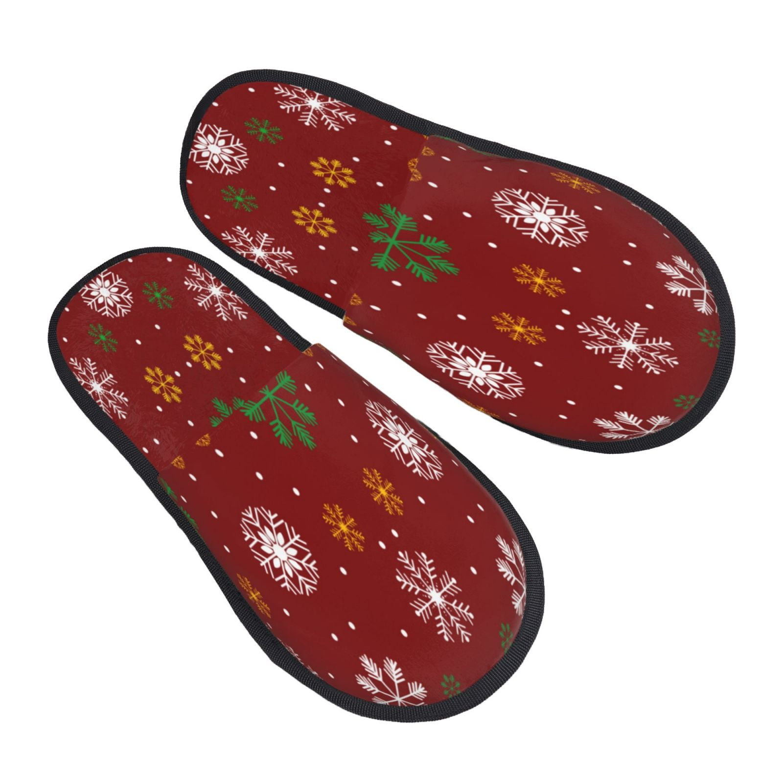 Salouo Merry Christmas for Soft Indoor Slippers,Unisex Fuzzy House ...