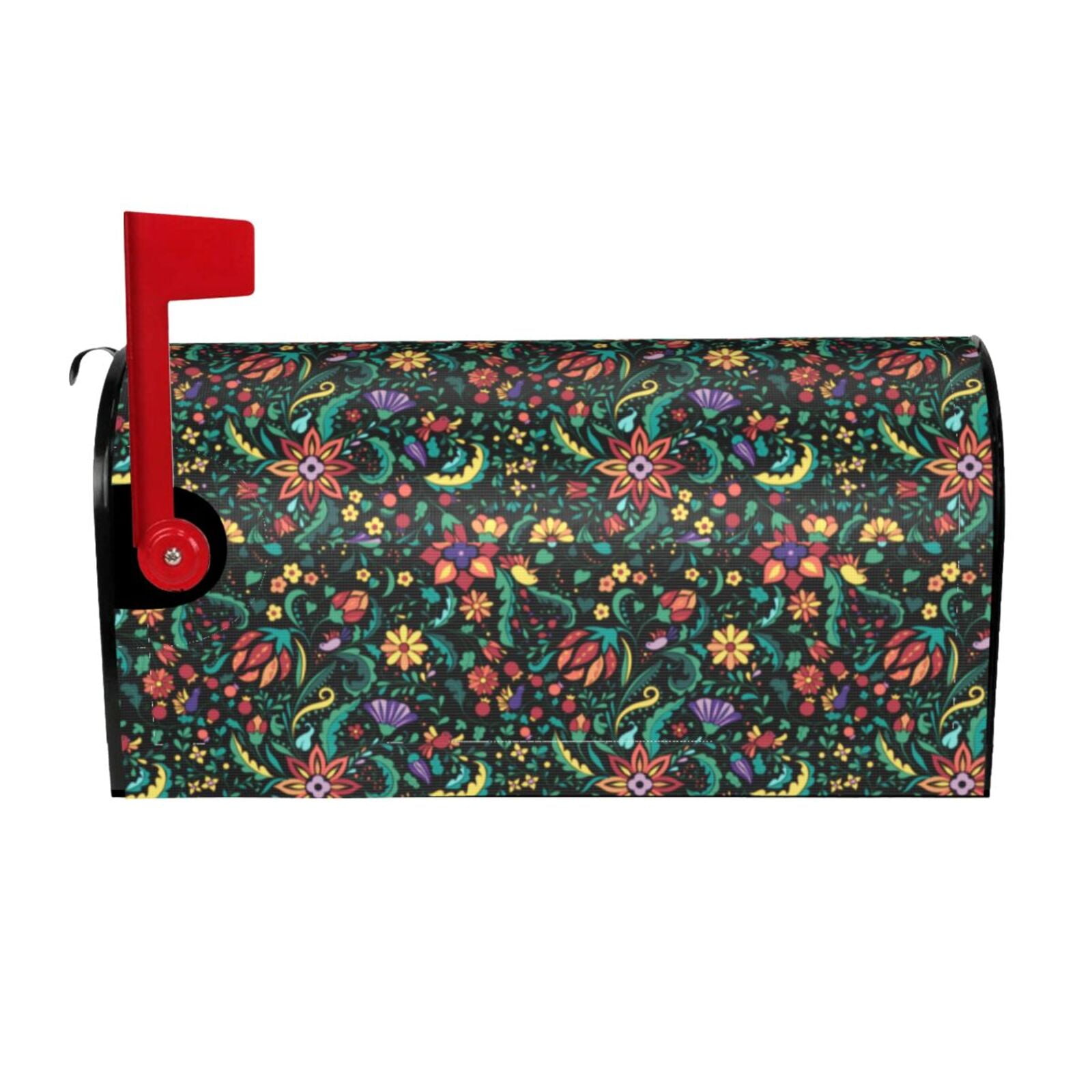 Salouo Mexican Flower 1 for Magnetic Mailbox Covers Waterproof Post Box ...