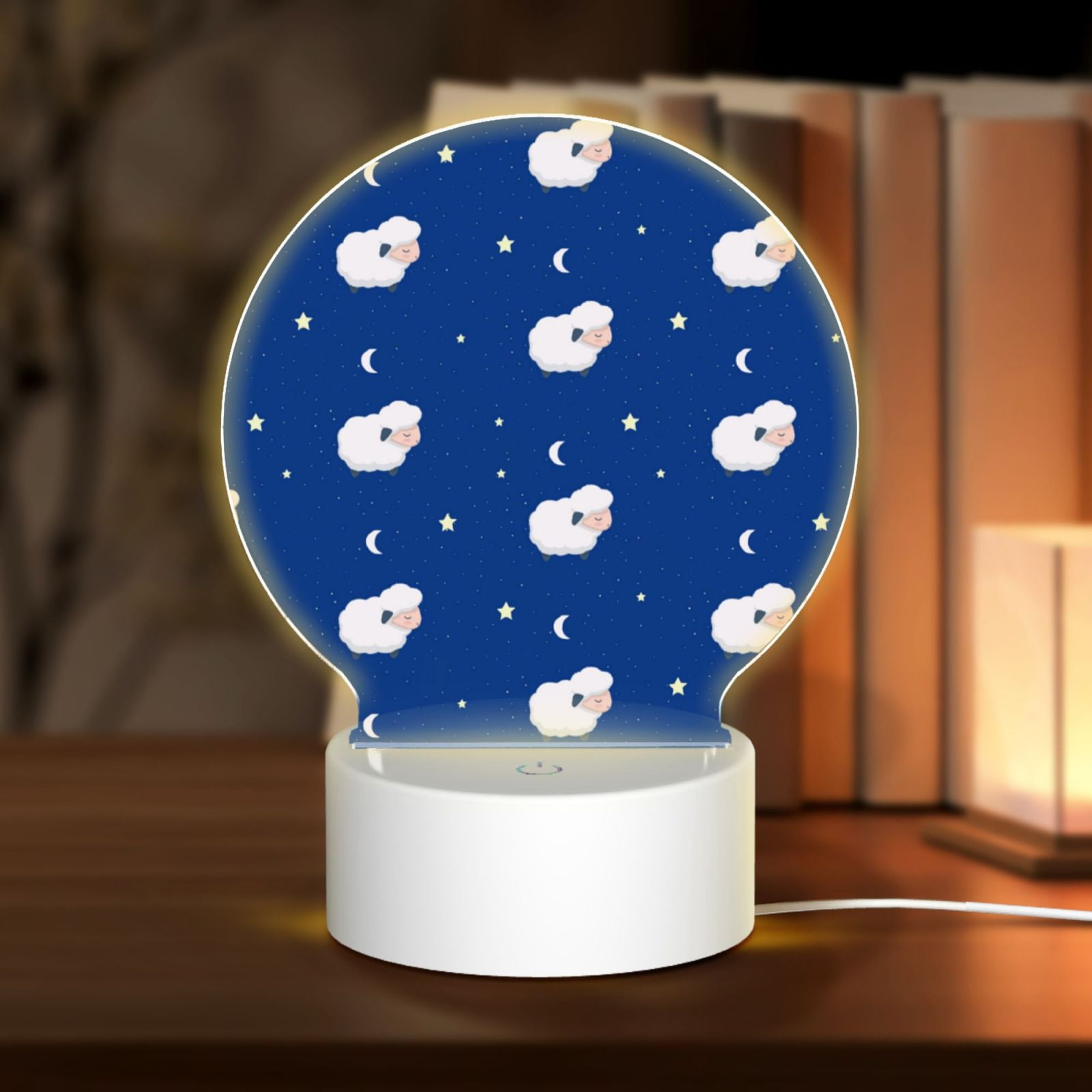 Salouo Moon Lamb for Round Acrylic Night Light - Acrylic Sheets with ...