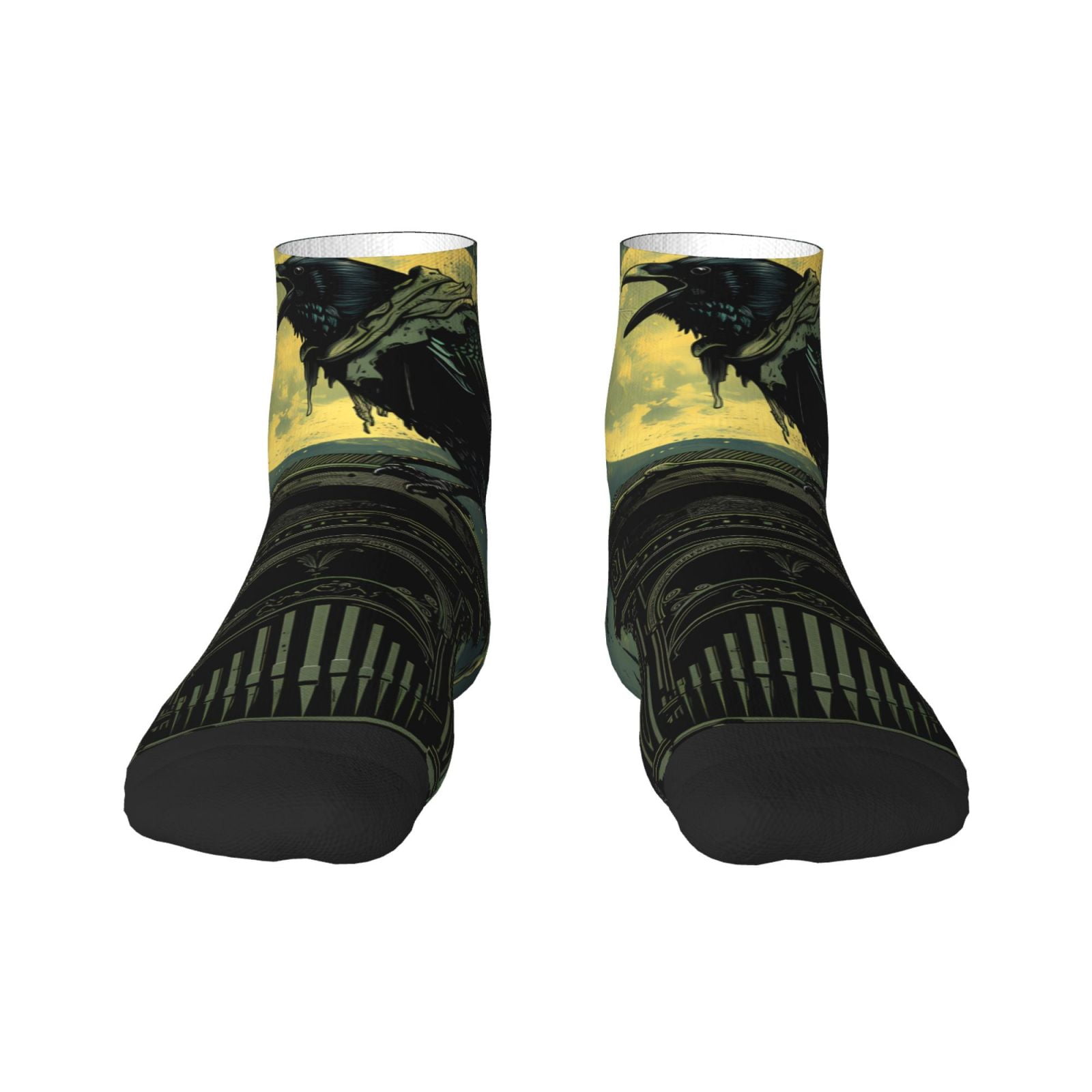 Salouo MoonNight Sky Crow Pattern Unisex Middle Tube Socks,Middle ...