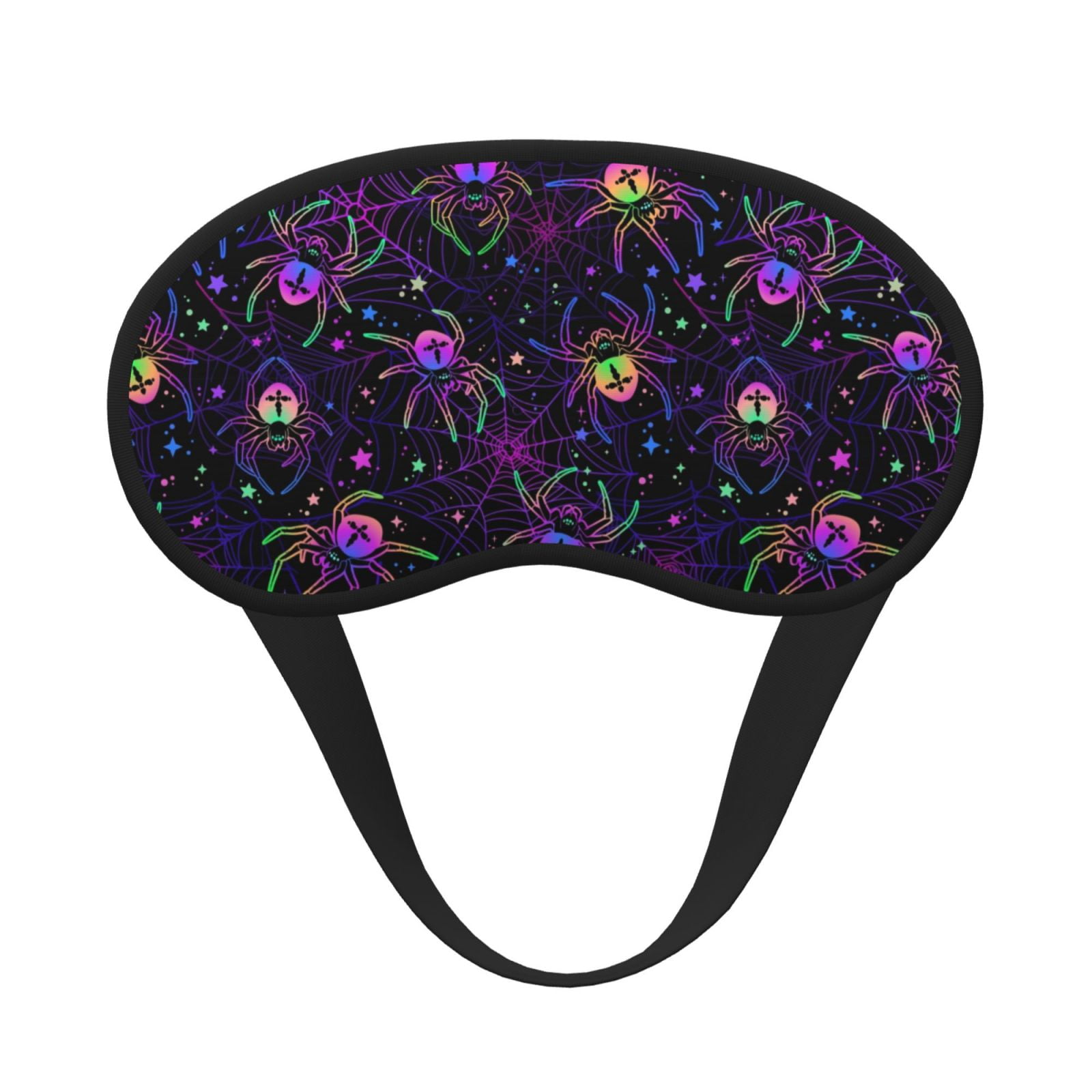 Salouo Multi-colored Spiders Print Sleep Mask Eye Cover, 1-Pack Eye ...